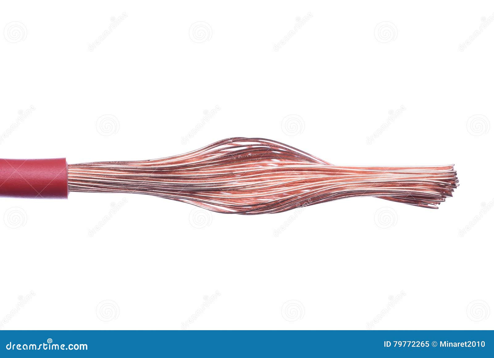 Electric copper wire stock image. Image of installation - 79772265