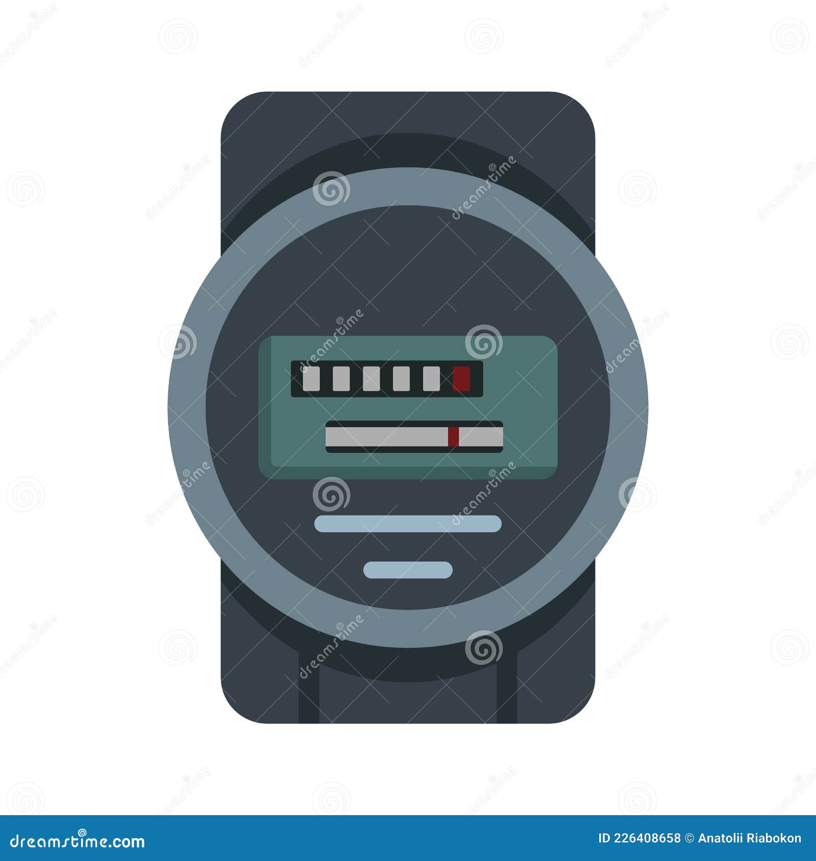 Electric Counter. Electric Meter With Numbers. Display Of Odometer ...