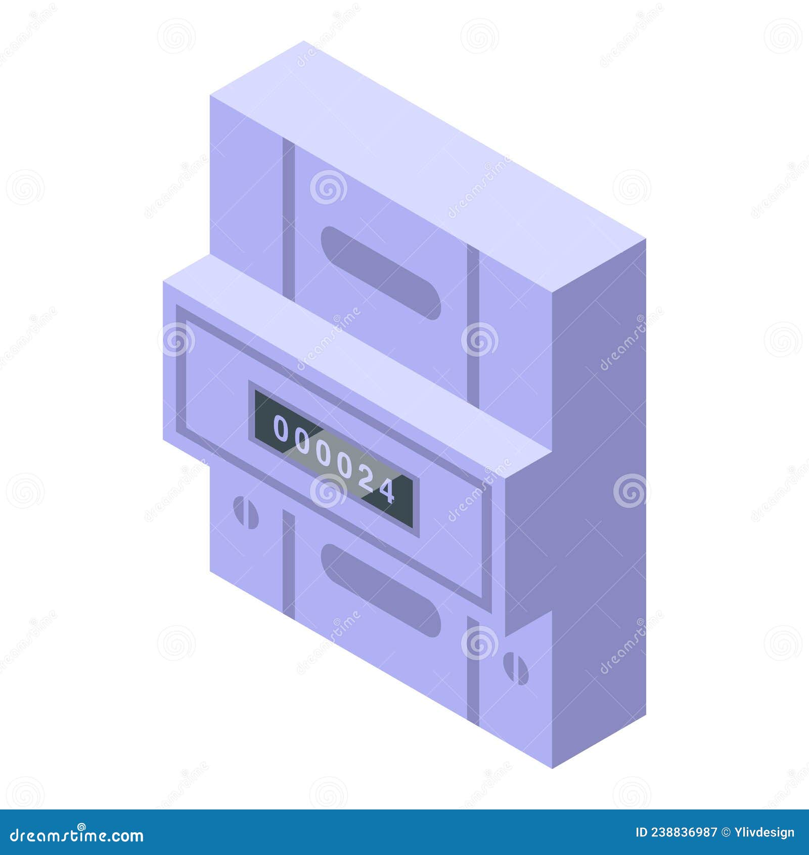 Electric Counter Icon Isometric Vector. Solar Energy Stock Vector ...