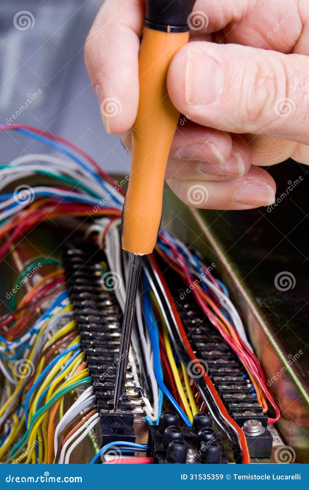 Electric craftsman stock image. Image of cable, connection - 31535359