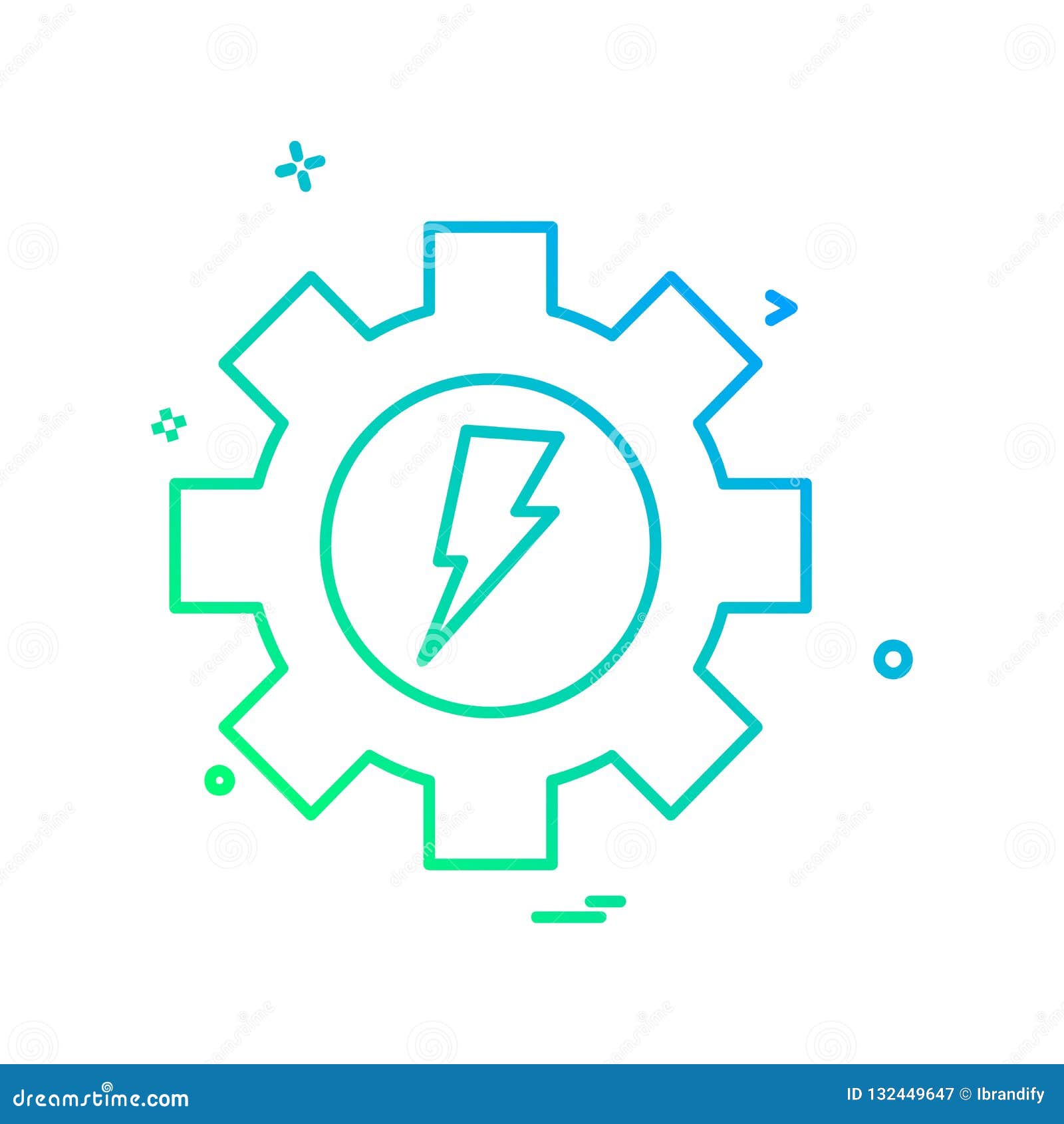 Electric Current Icon Design Vector Stock Vector - Illustration of ...