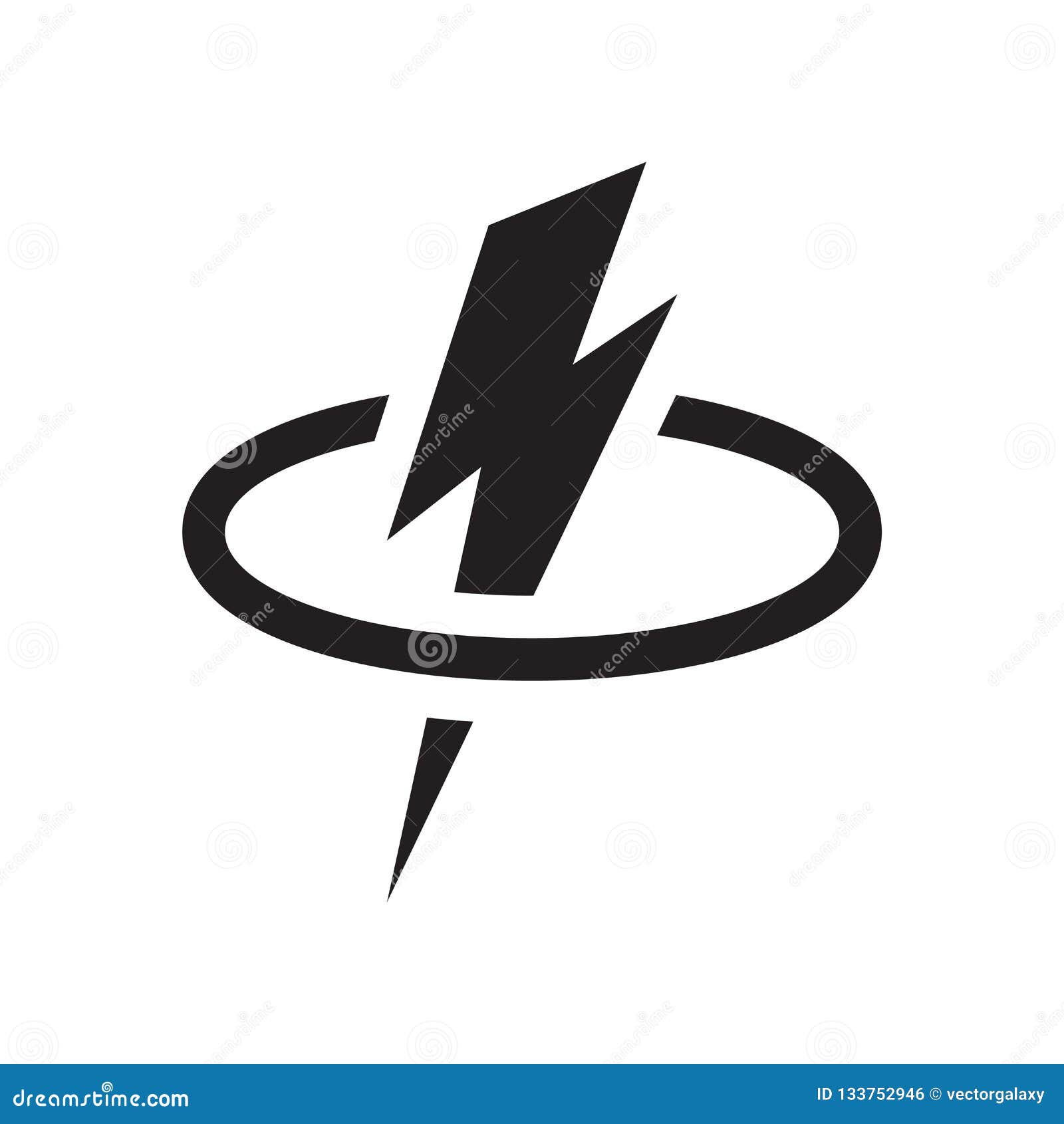 Electric Current Icon Vector Isolated on White Background, Elect Stock ...