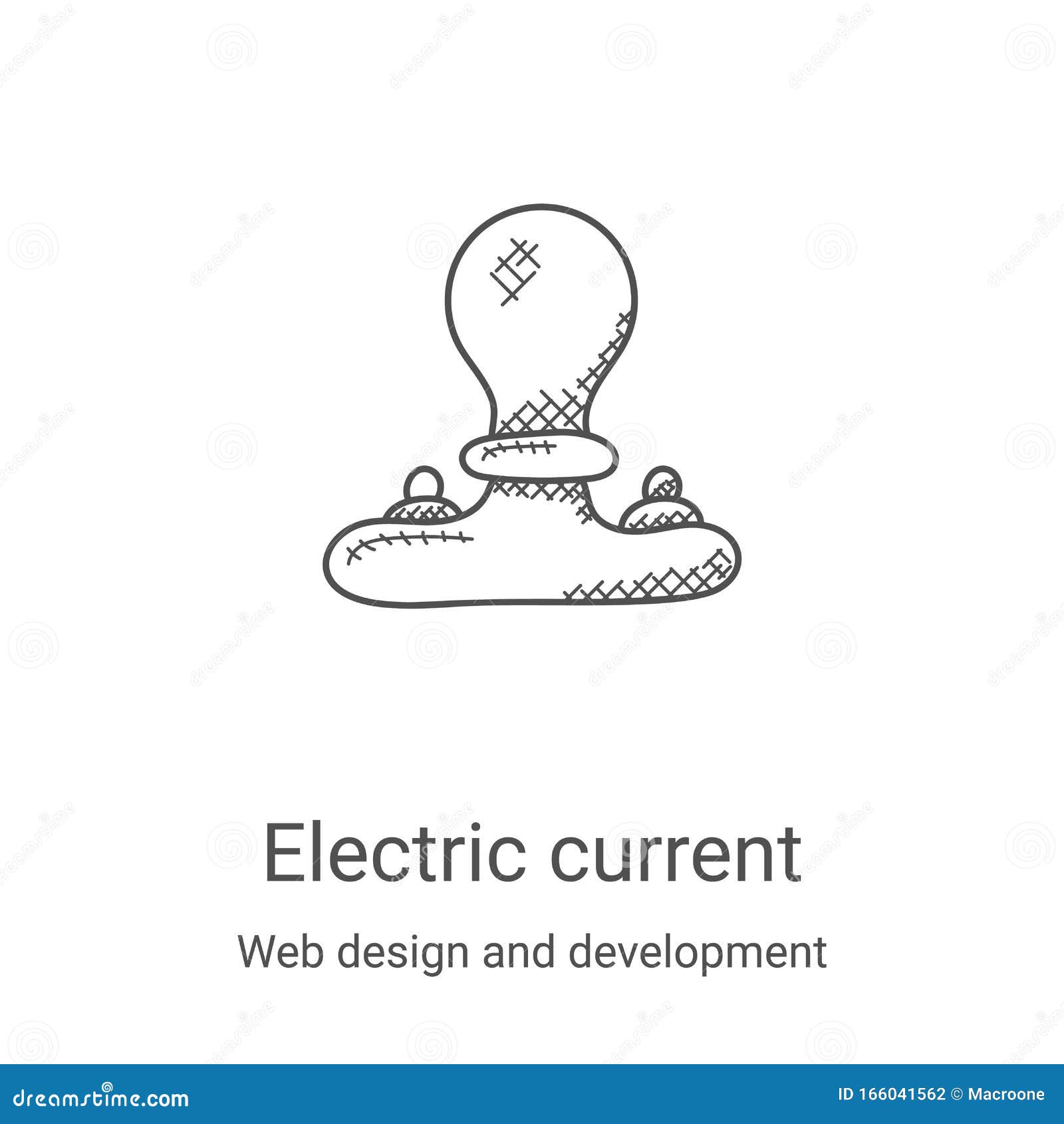 Electric Current Icon Vector from Web Design and Development Collection ...
