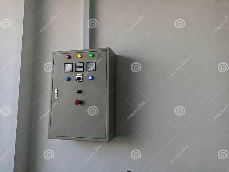 Electric Current Safety Control Box. Stock Image - Image of engineering ...
