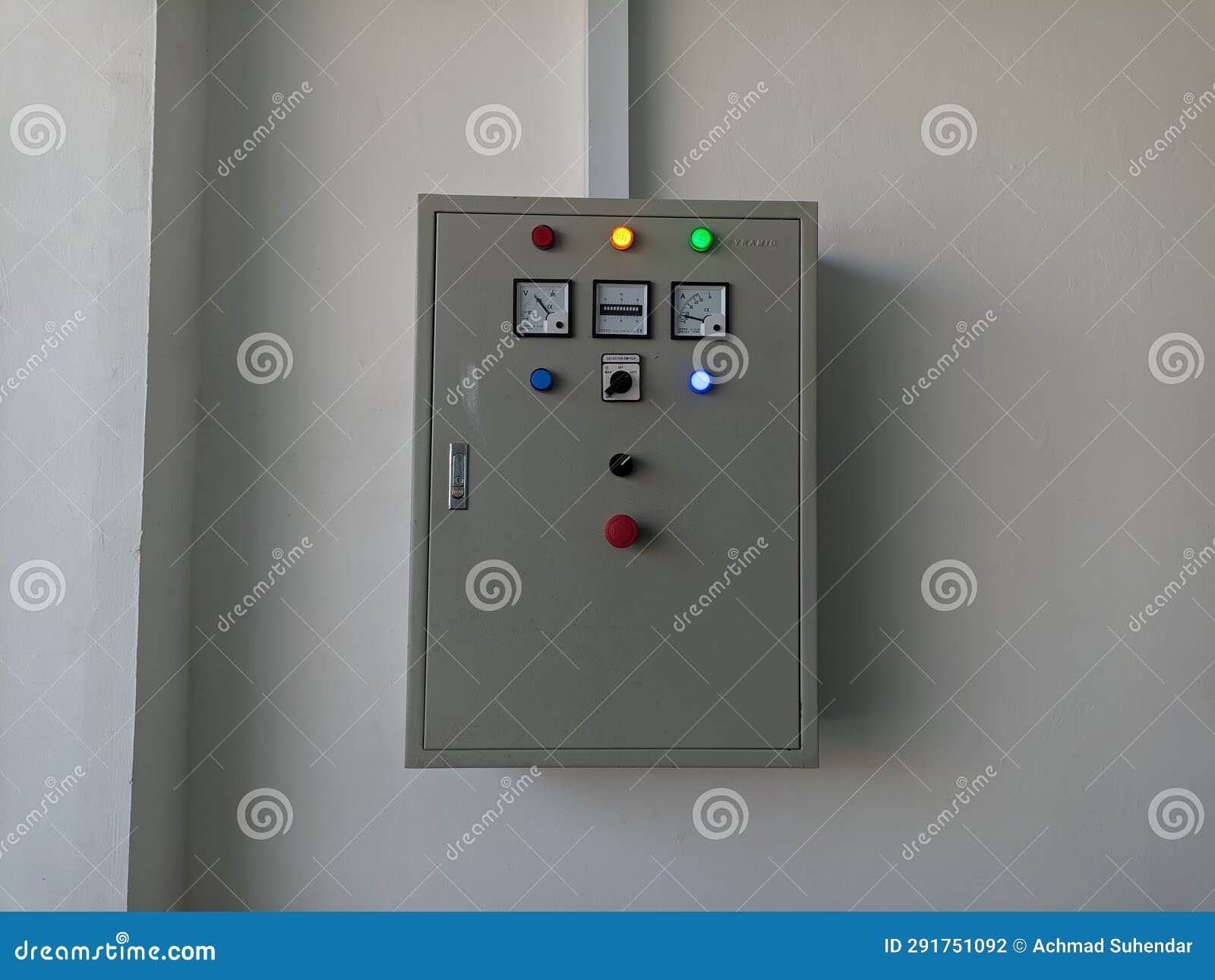 Electric Current Safety Control Box. Stock Photo - Image of energy ...