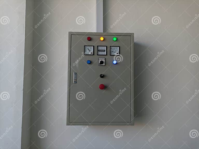 Electric Current Safety Control Box. Stock Photo - Image of energy ...