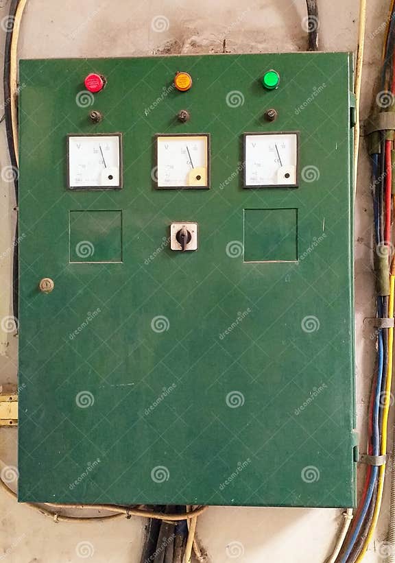 Electric Current Stabilizer Panel Stock Image - Image of panel, power ...