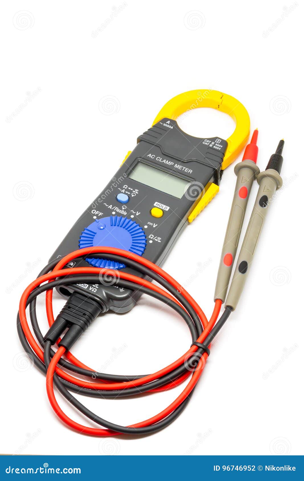 Electric Digital Multimeter. Stock Photo - Image of accuracy ...