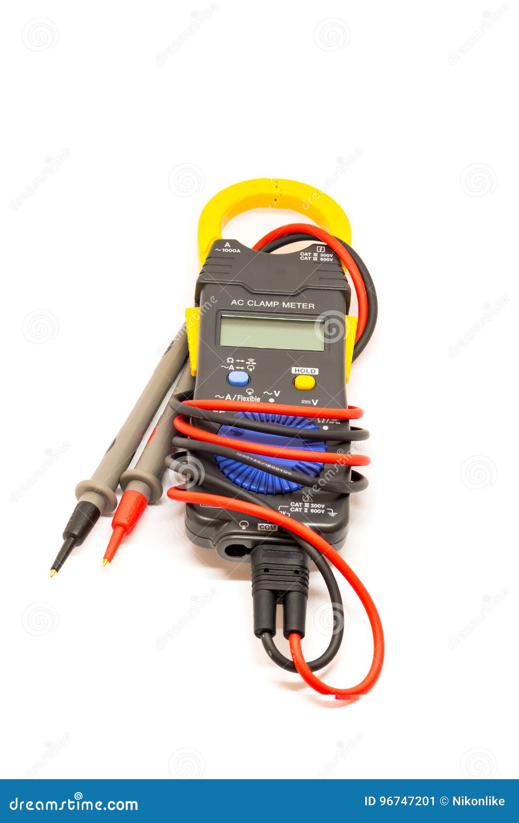 Electric Digital Multimeter. Stock Image - Image of alternating ...