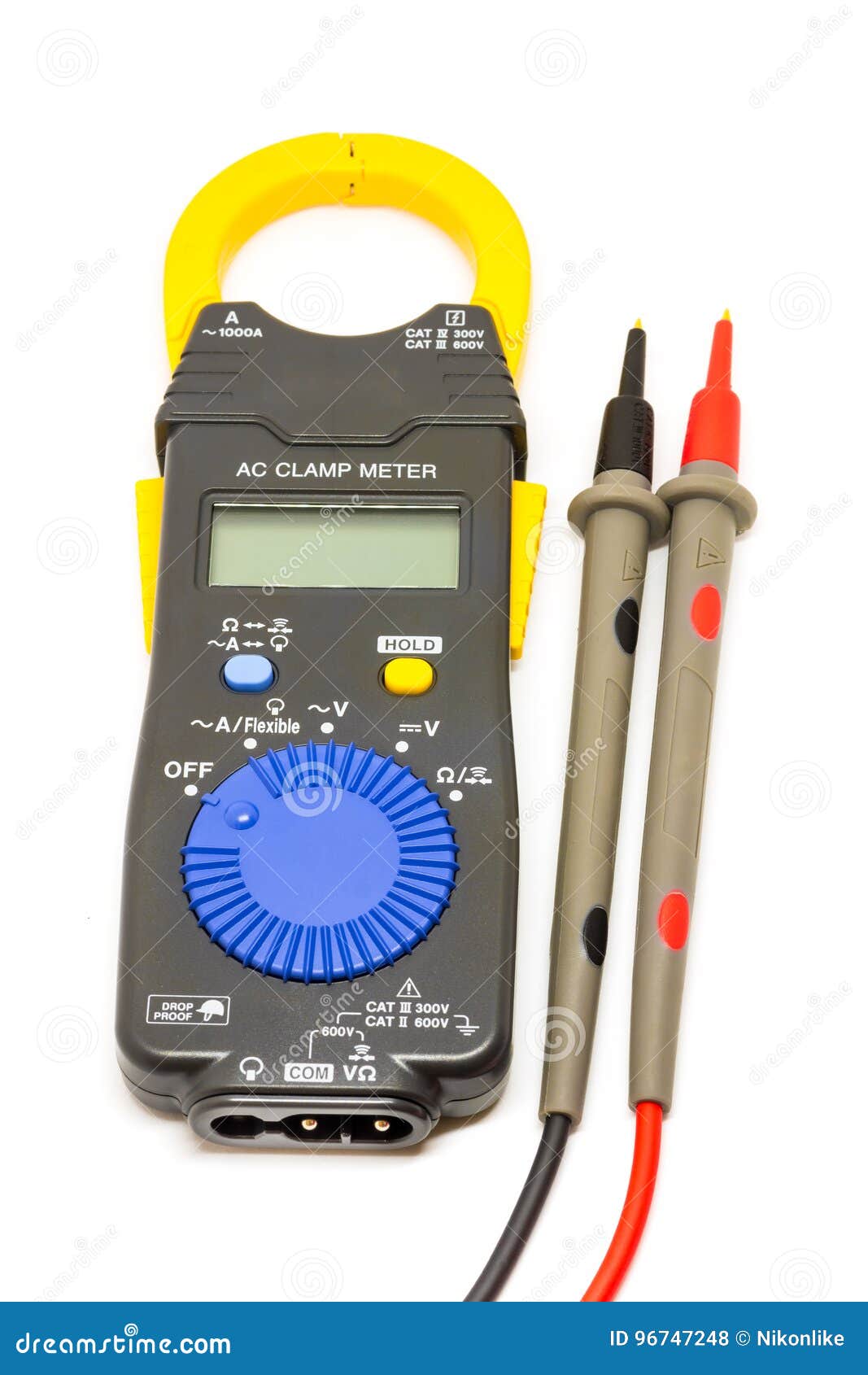 Electric Digital Multimeter. Stock Photo - Image of ampere, current ...