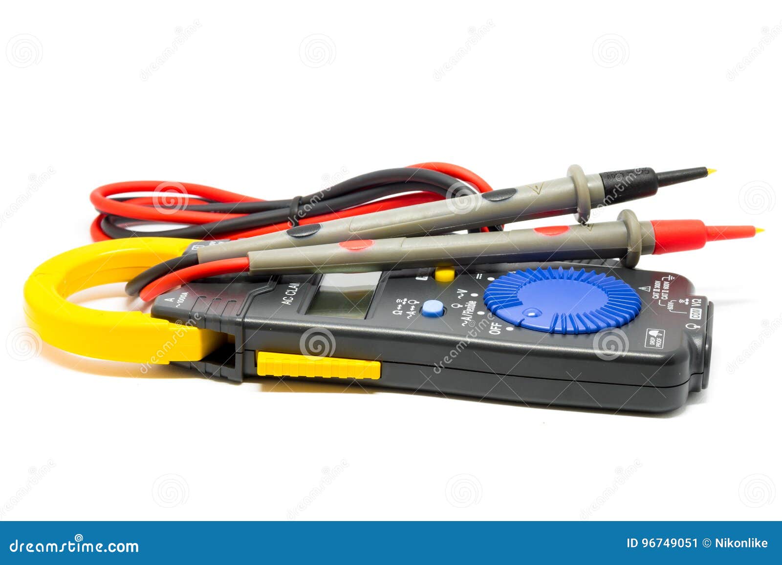 Electric Digital Multimeter. Stock Image - Image of technician ...