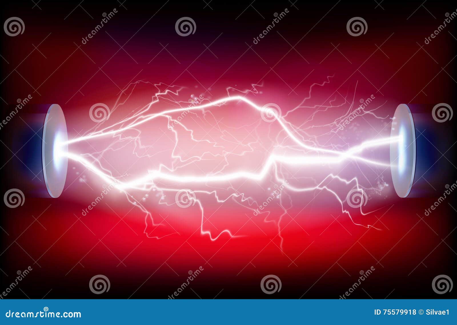 Electric Discharge. Vector Illustration. | CartoonDealer.com #75579918