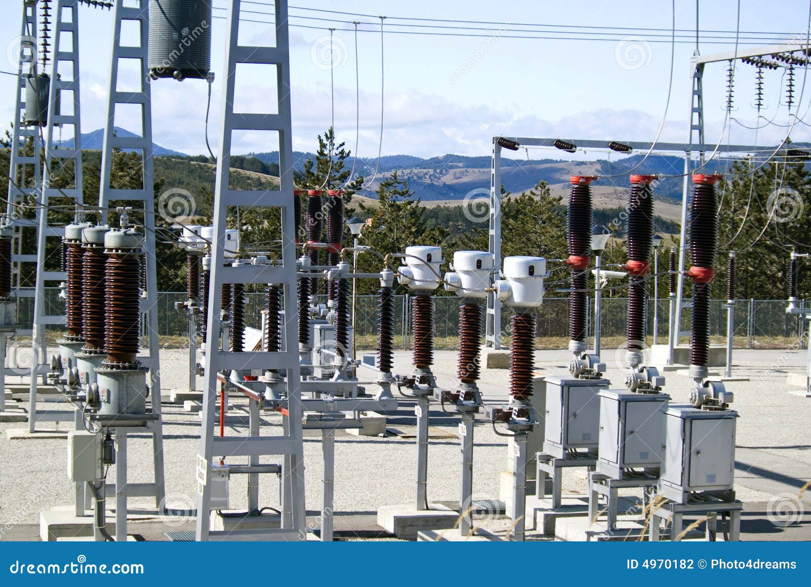 Electric Distribution Substation Stock Photography - Image: 4970182