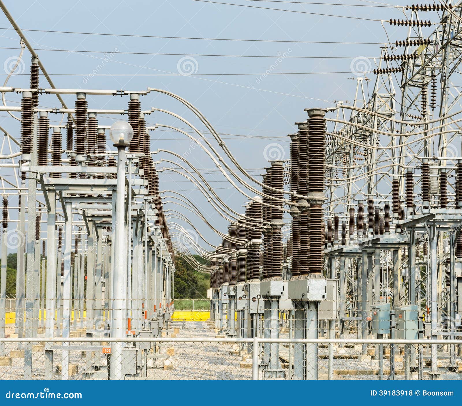 Electric Distribution Substation Stock Photo - Image of station ...