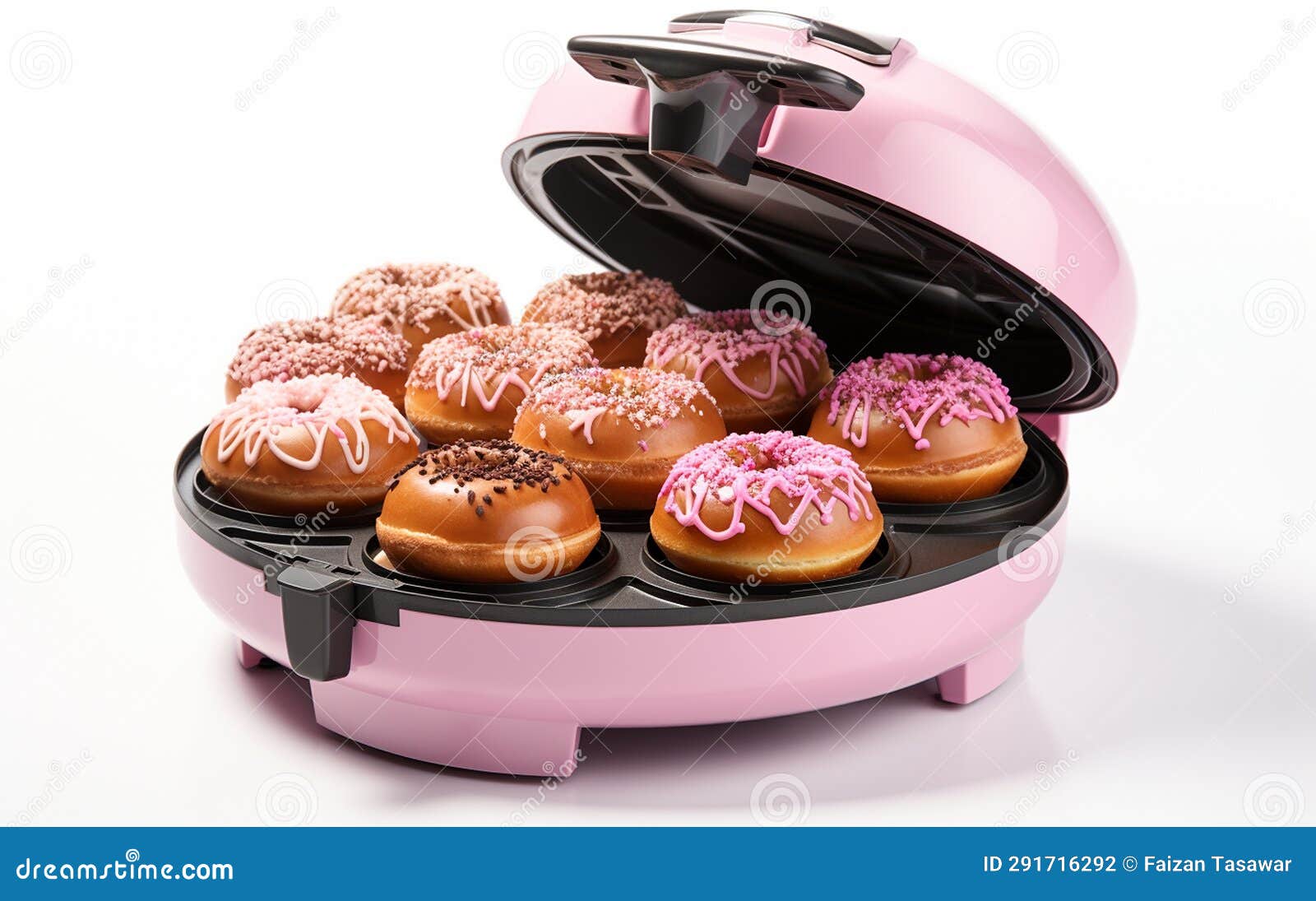 "Electric Donut Maker Against a Clean White Background"Generative Ai ...