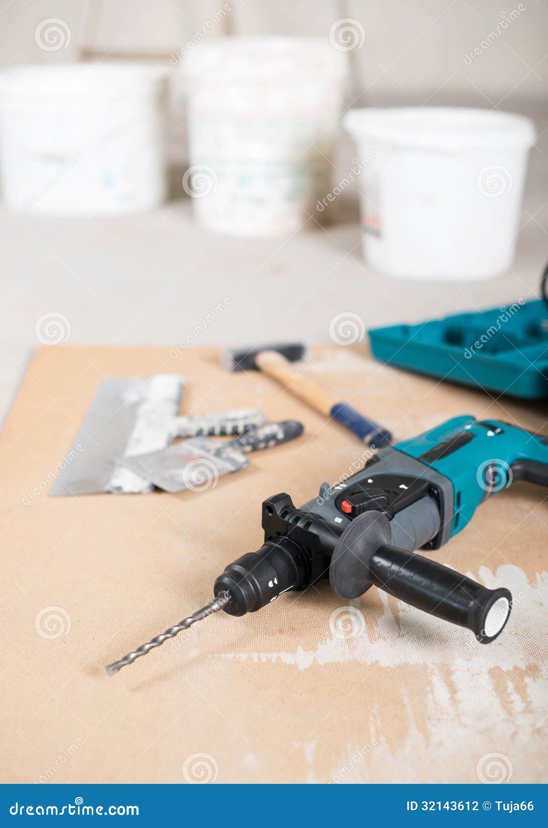 Electric drill stock photo. Image of planking, metal - 32143612