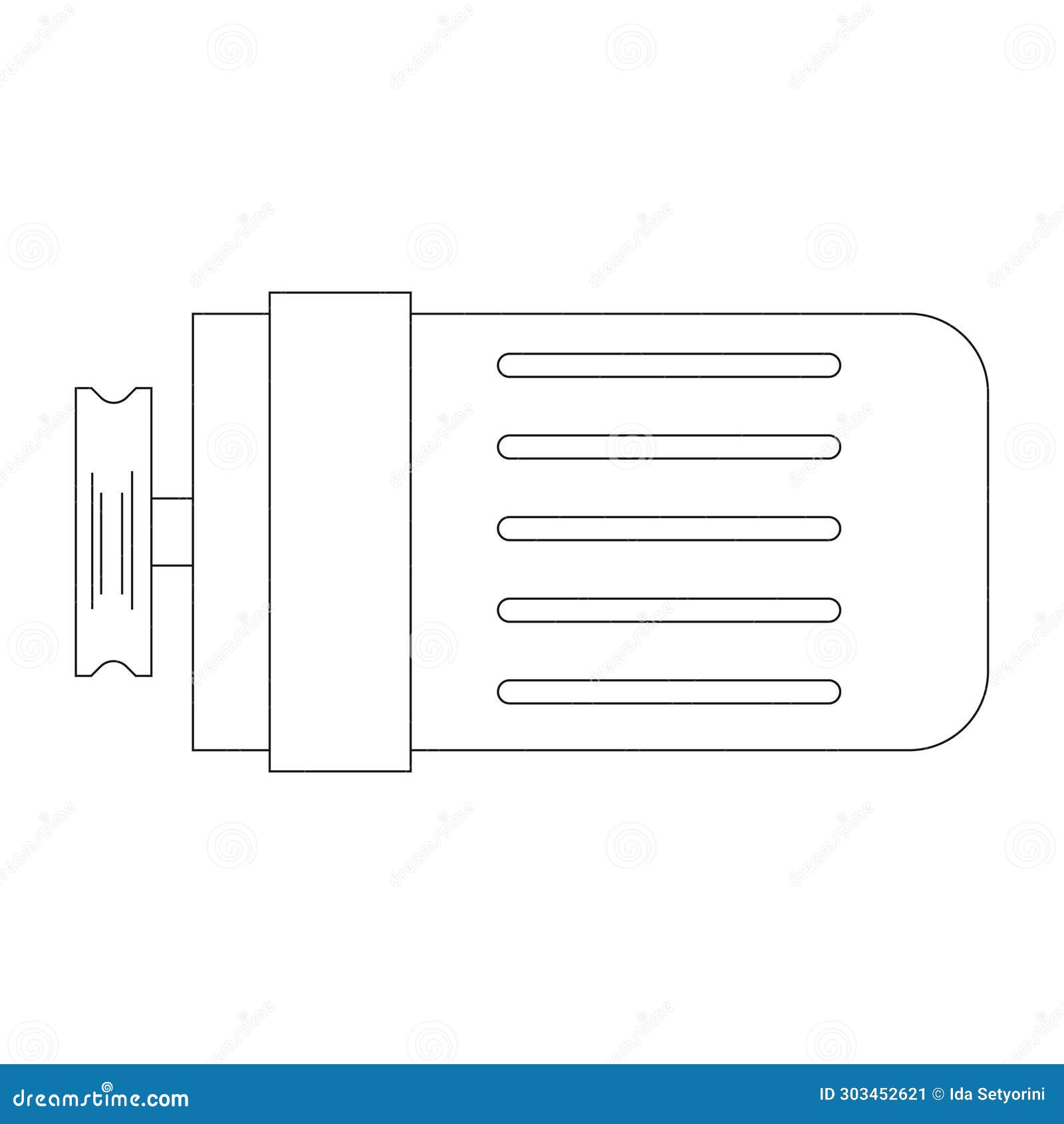 Electric dynamo icon stock illustration. Illustration of machine ...