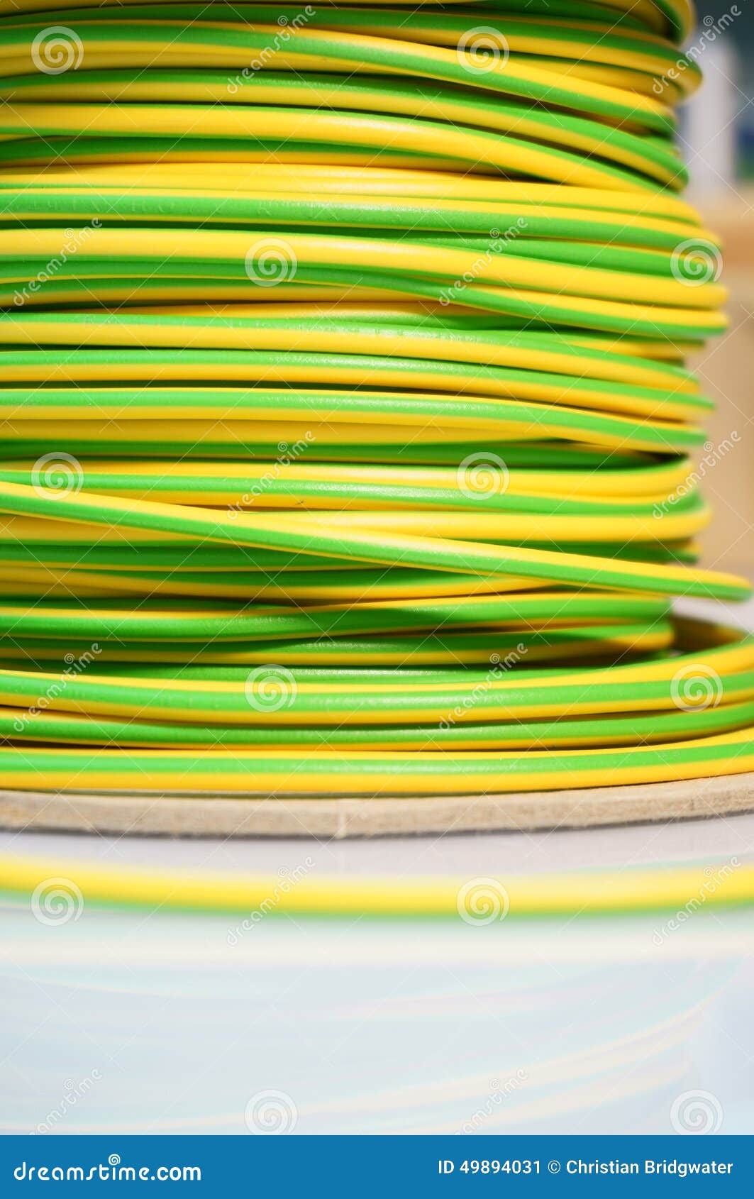 Electric earth cable B stock image. Image of industrial - 49894031