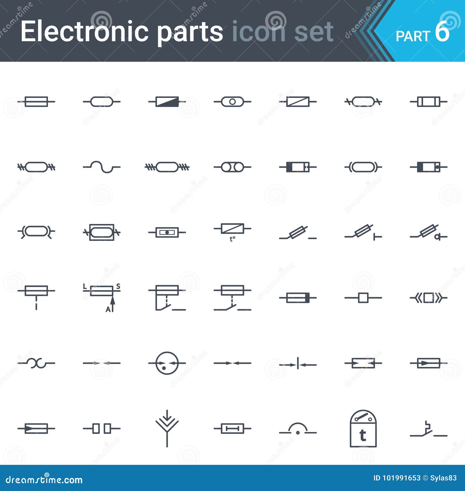 Electric and Electronic Circuit Diagram Symbols Set of Fuses and ... Electric and Electronic Circuit Diagram Symbols Set of Fuses and ...