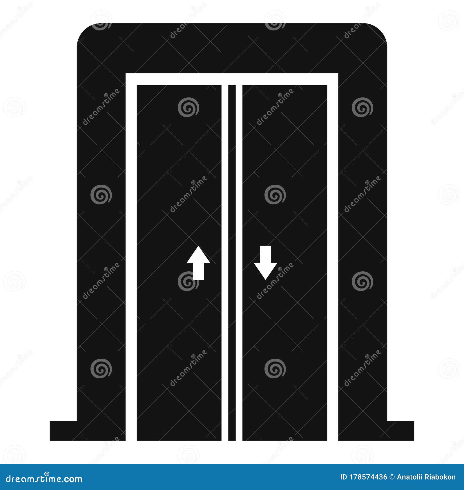 Electric Elevator Icon, Simple Style Stock Vector - Illustration of ...