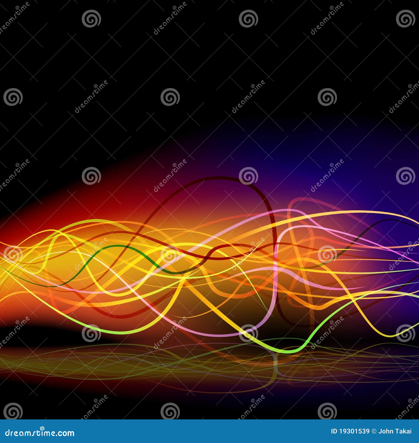 Electric Energy Wave Background Stock Vector - Illustration of ...