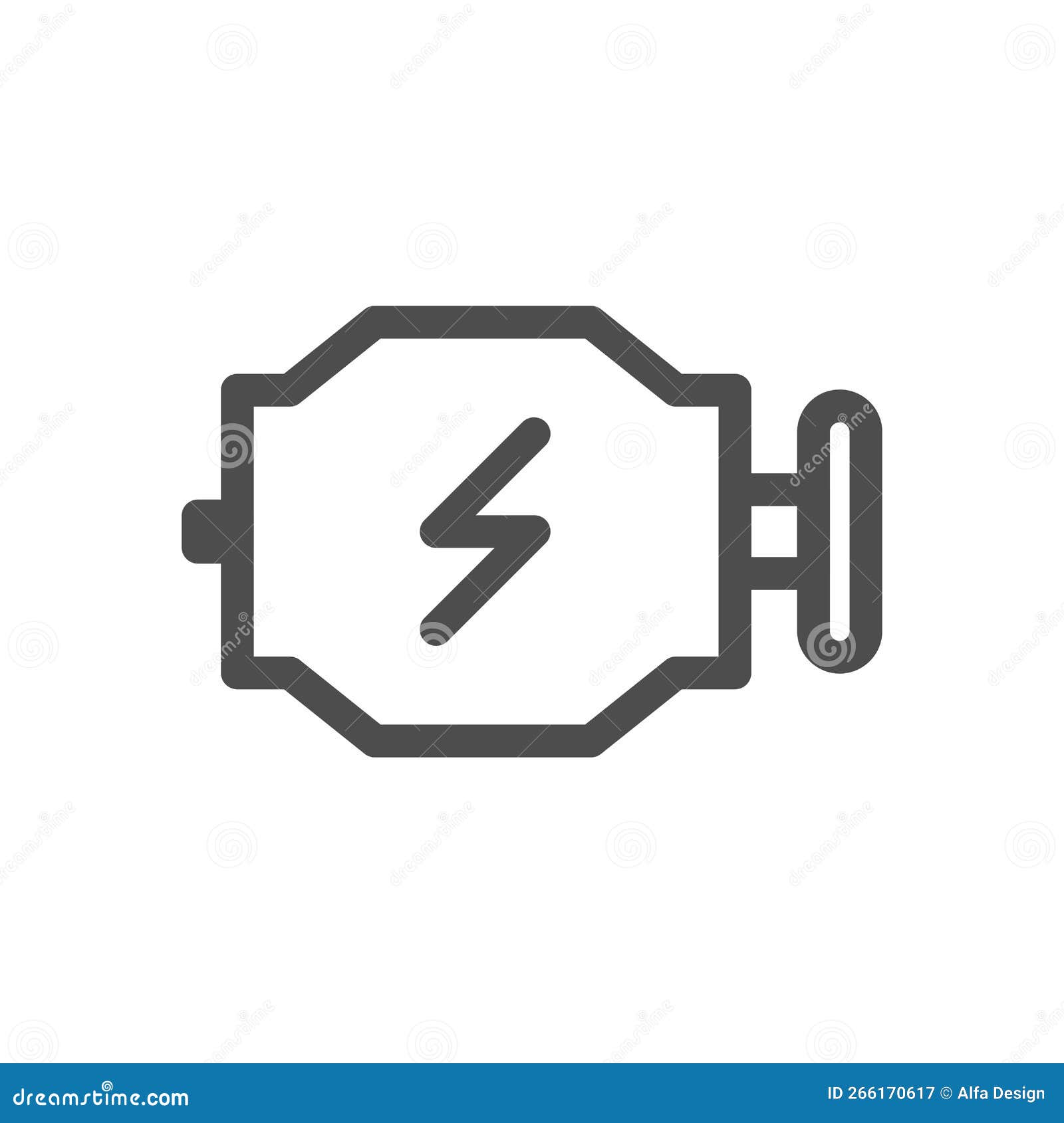 Electric engine icon stock illustration. Illustration of black - 266170617