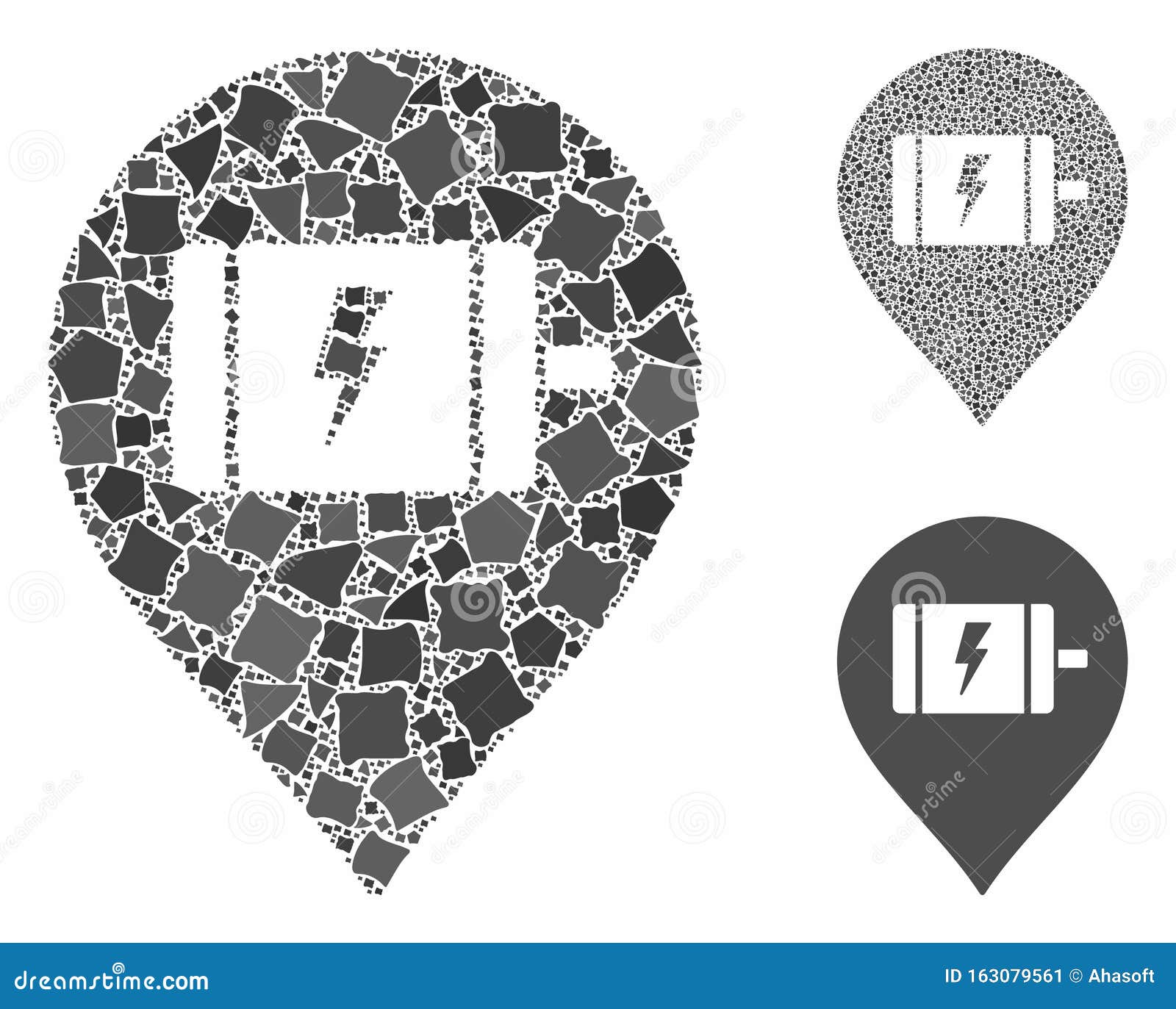 Electric Engine Marker Composition Icon of Tremulant Elements Stock ...