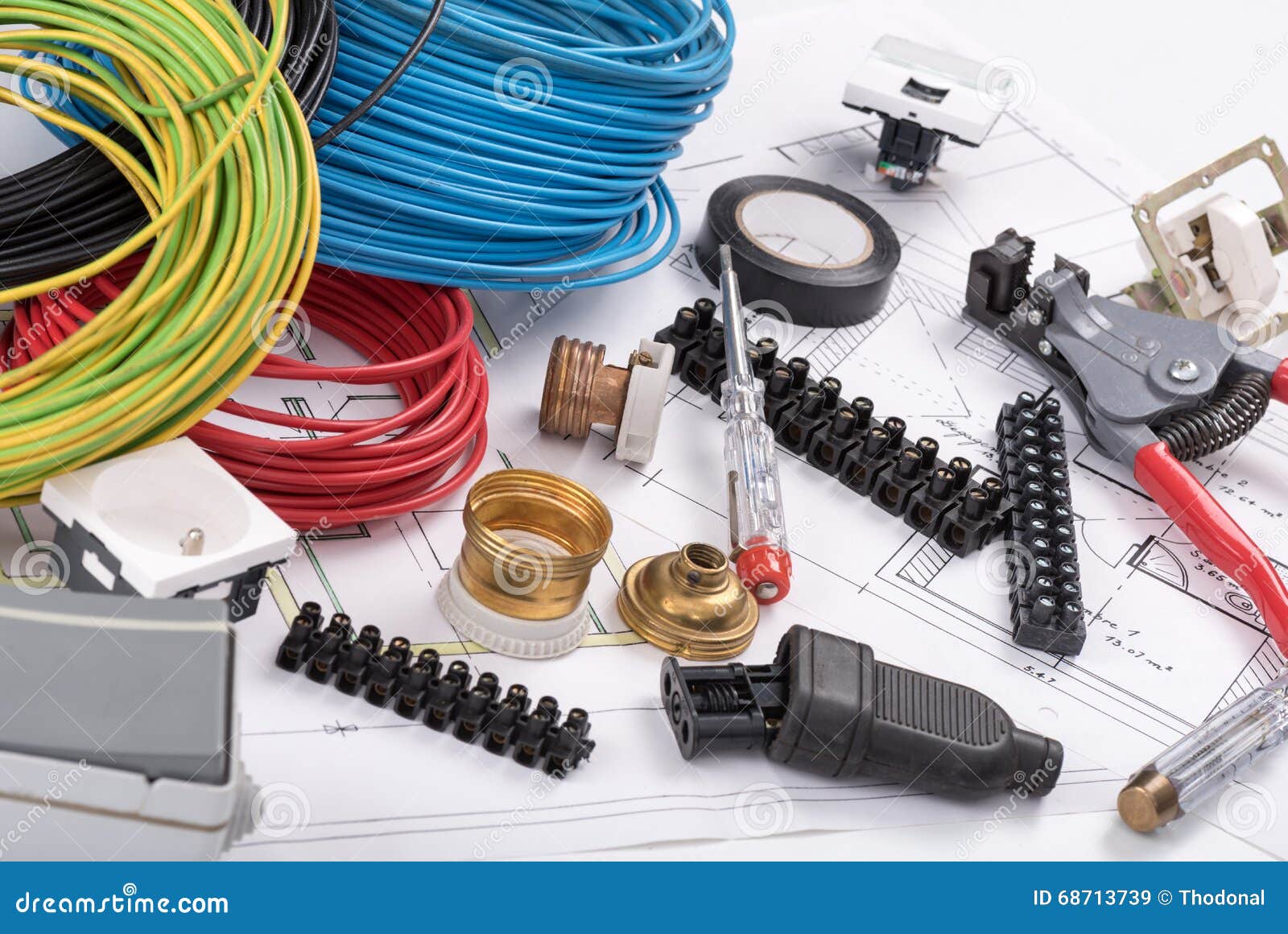 Electric equipment concept stock image. Image of electrical - 68713739