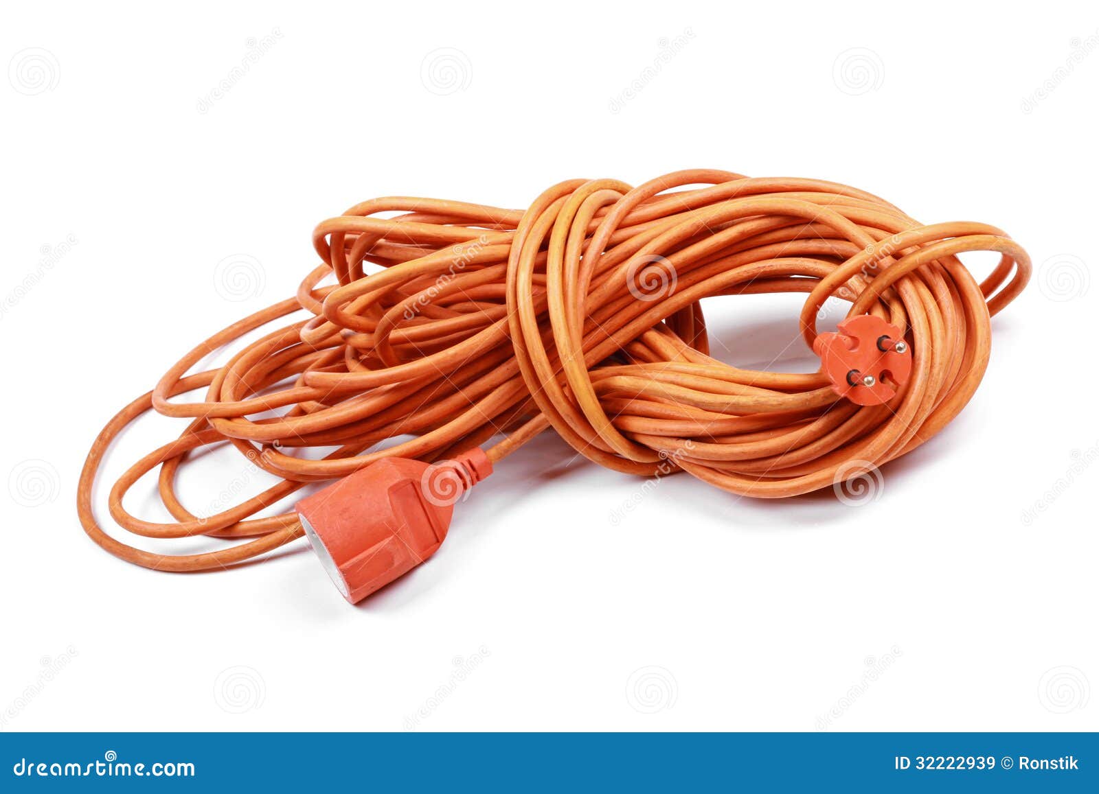 Electric Extension On Cherry Background. Powerboard Isometric W Stock ...