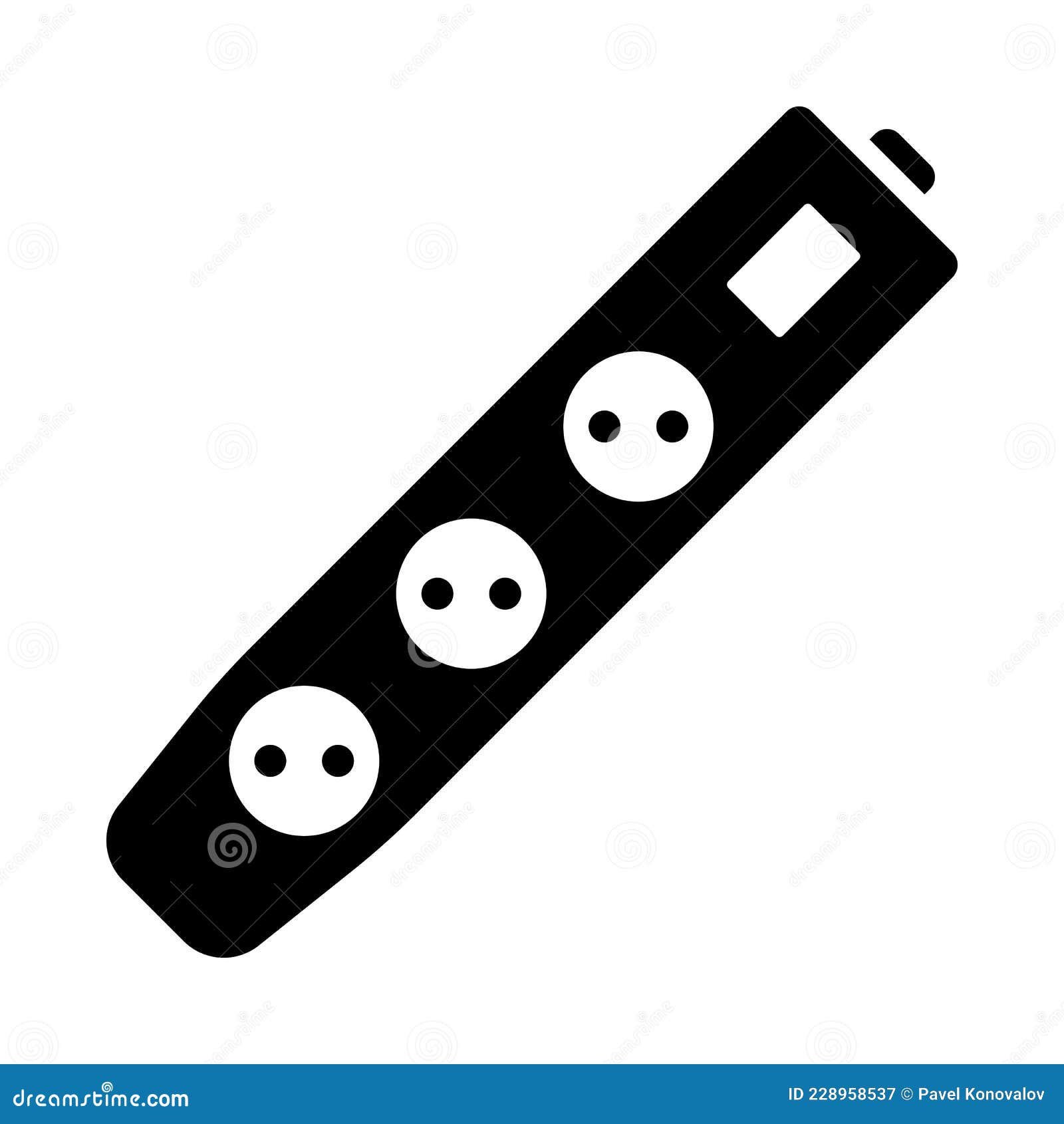 Electric Extension Icon stock vector. Illustration of hardware - 228958537