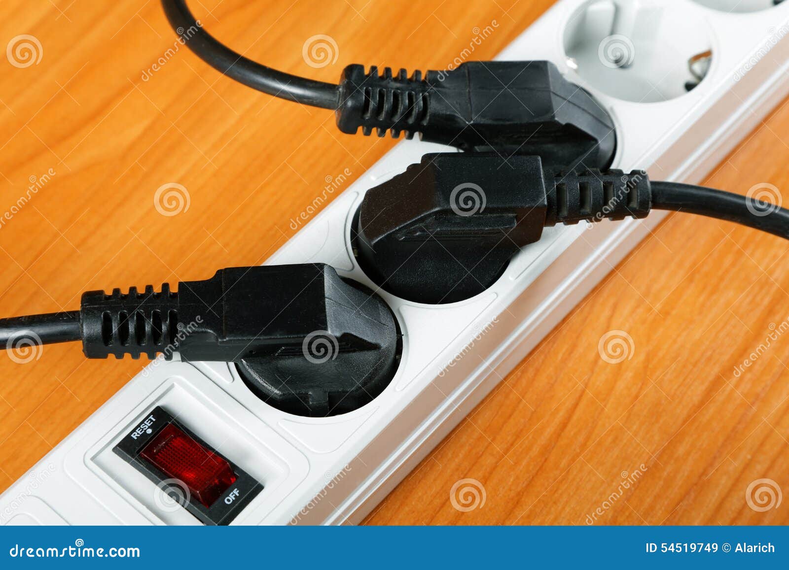 The Electric Extension Piece Stock Image - Image of white, hardware ...