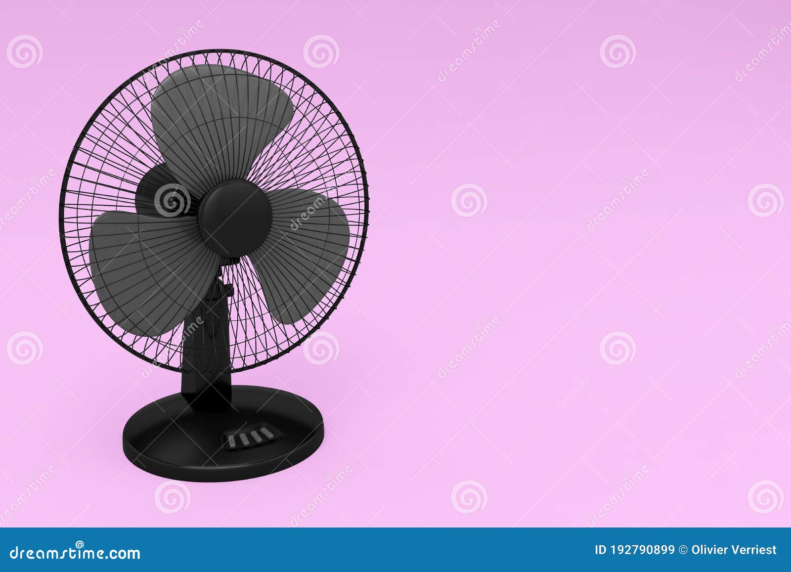 Electric Fan Blown Cold Wind Stock Illustration - Illustration of ...