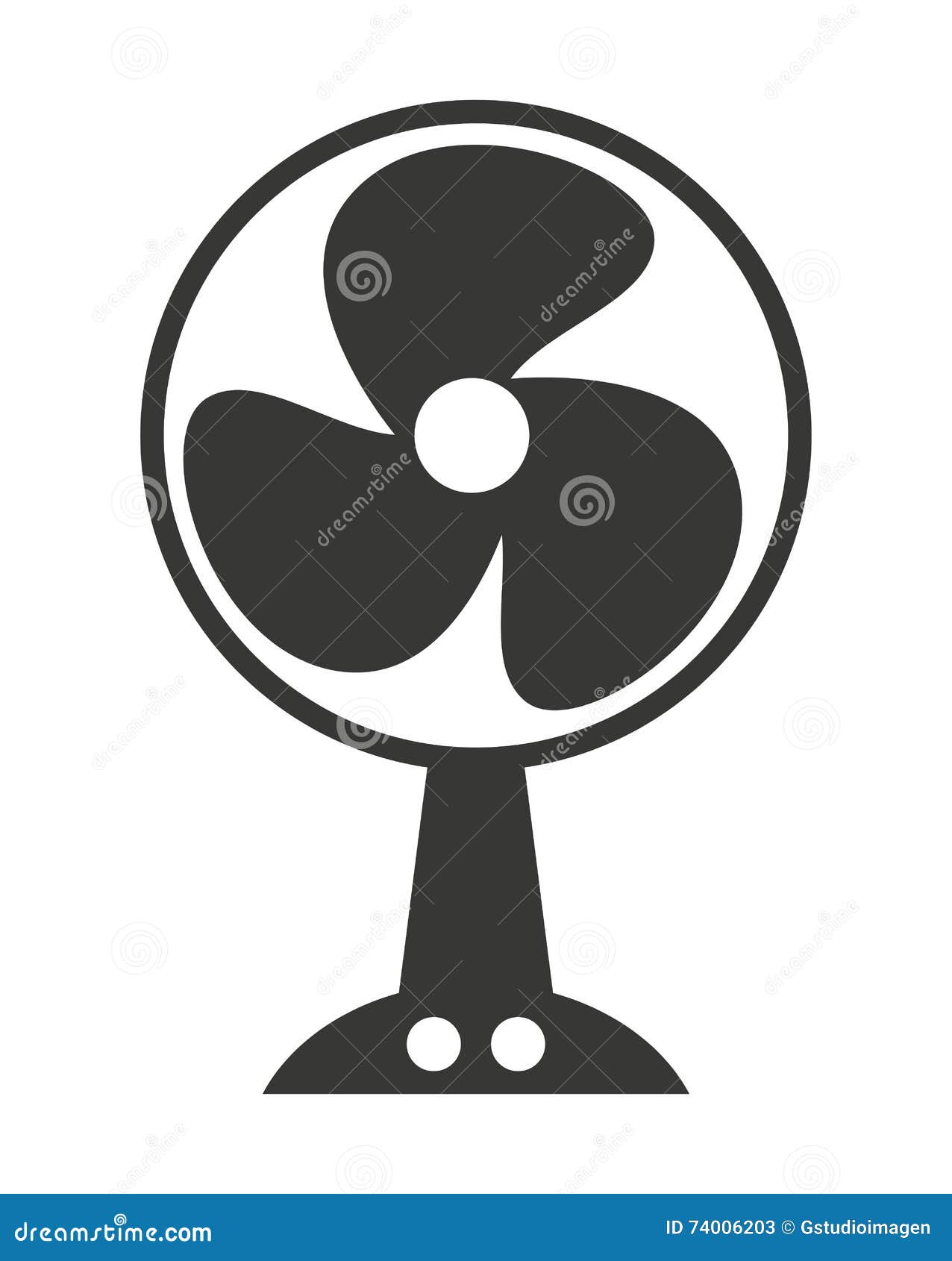 Electric Fan Isolated Icon Design Stock Illustration - Illustration of ...