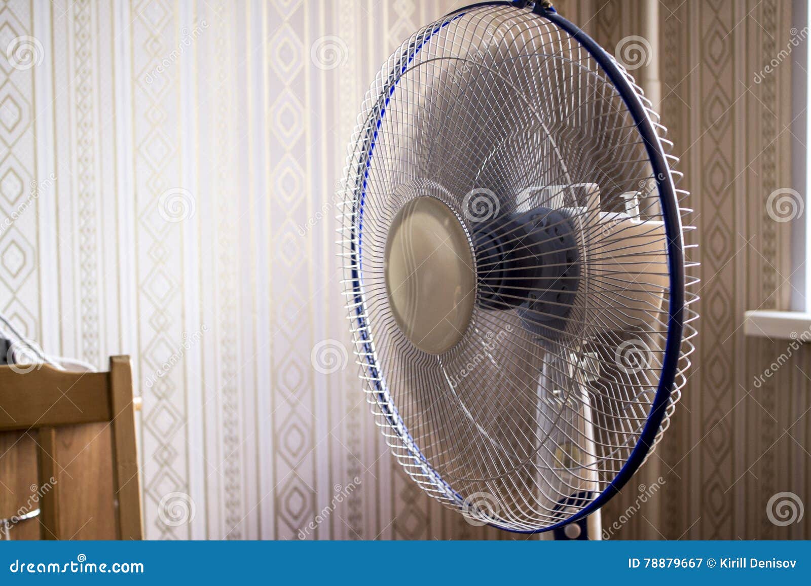 Electric fan in the room stock image. Image of grid, blower - 78879667