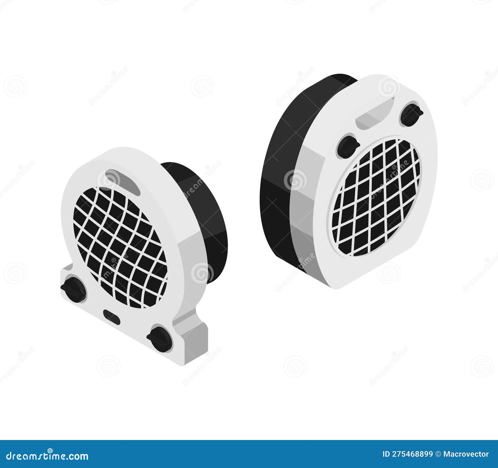 Electric Fans. Air Circulation Climate Equipment, Cooling Fan Types For ...