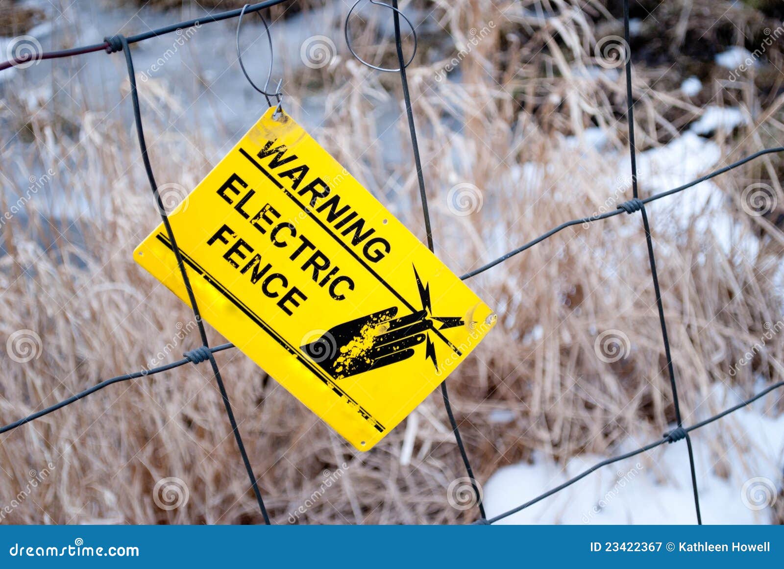 Electric Fence Stock Image Image Of Hanging Electric 23422367