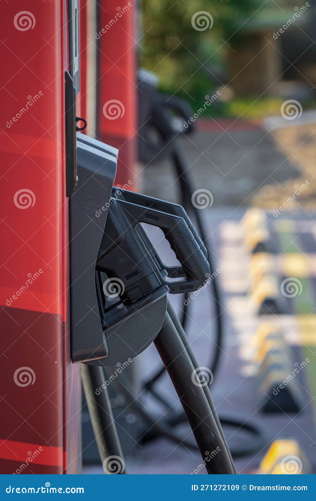 Electric Car Filling H2 At Hydrogen Fueling Station. H2 Fuel Cell ...