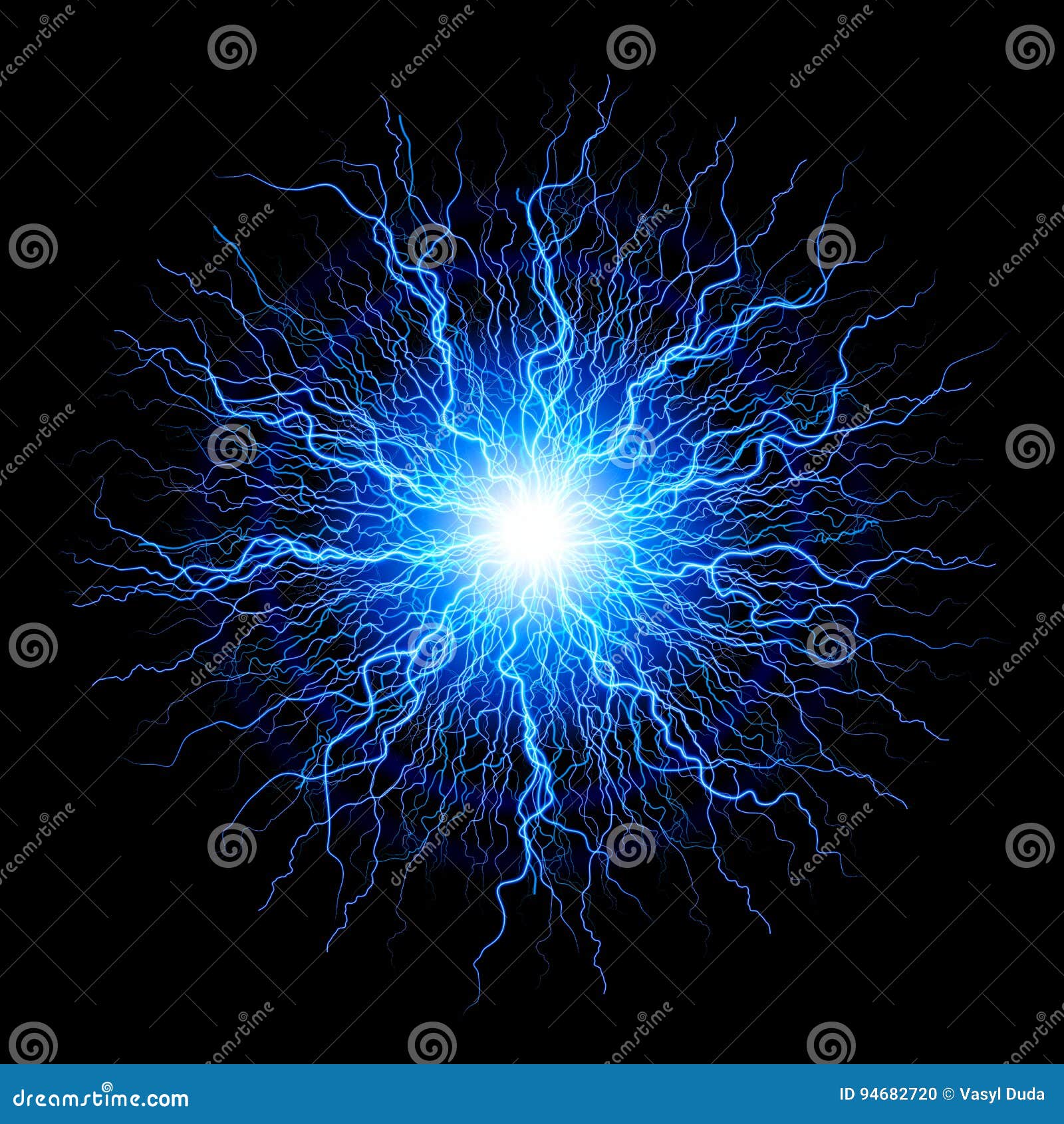 Electric Flash stock vector. Illustration of blue, explosion - 94682720