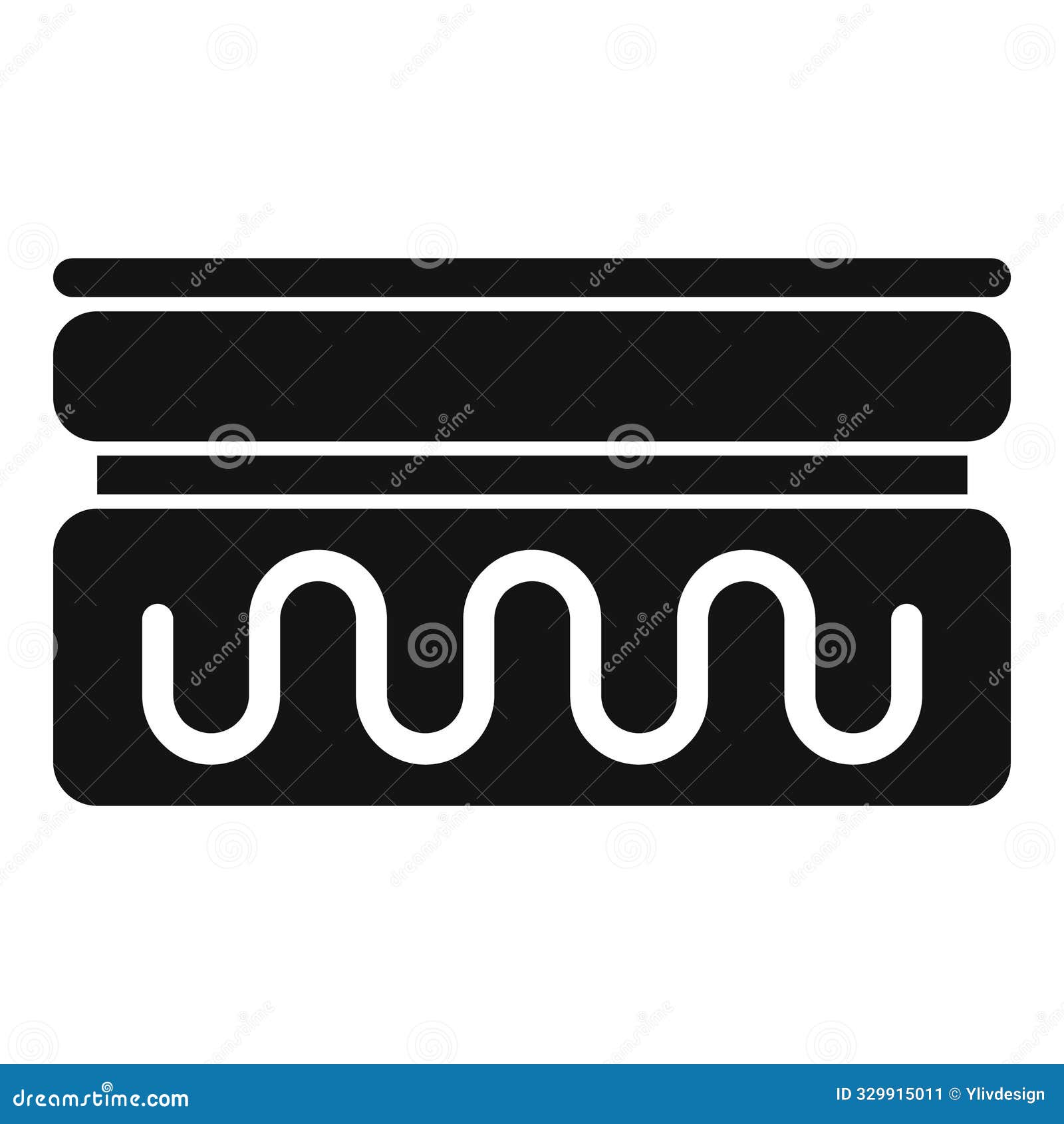 Electric Floor Heating System with Wavy Heating Element Inside Stock ...