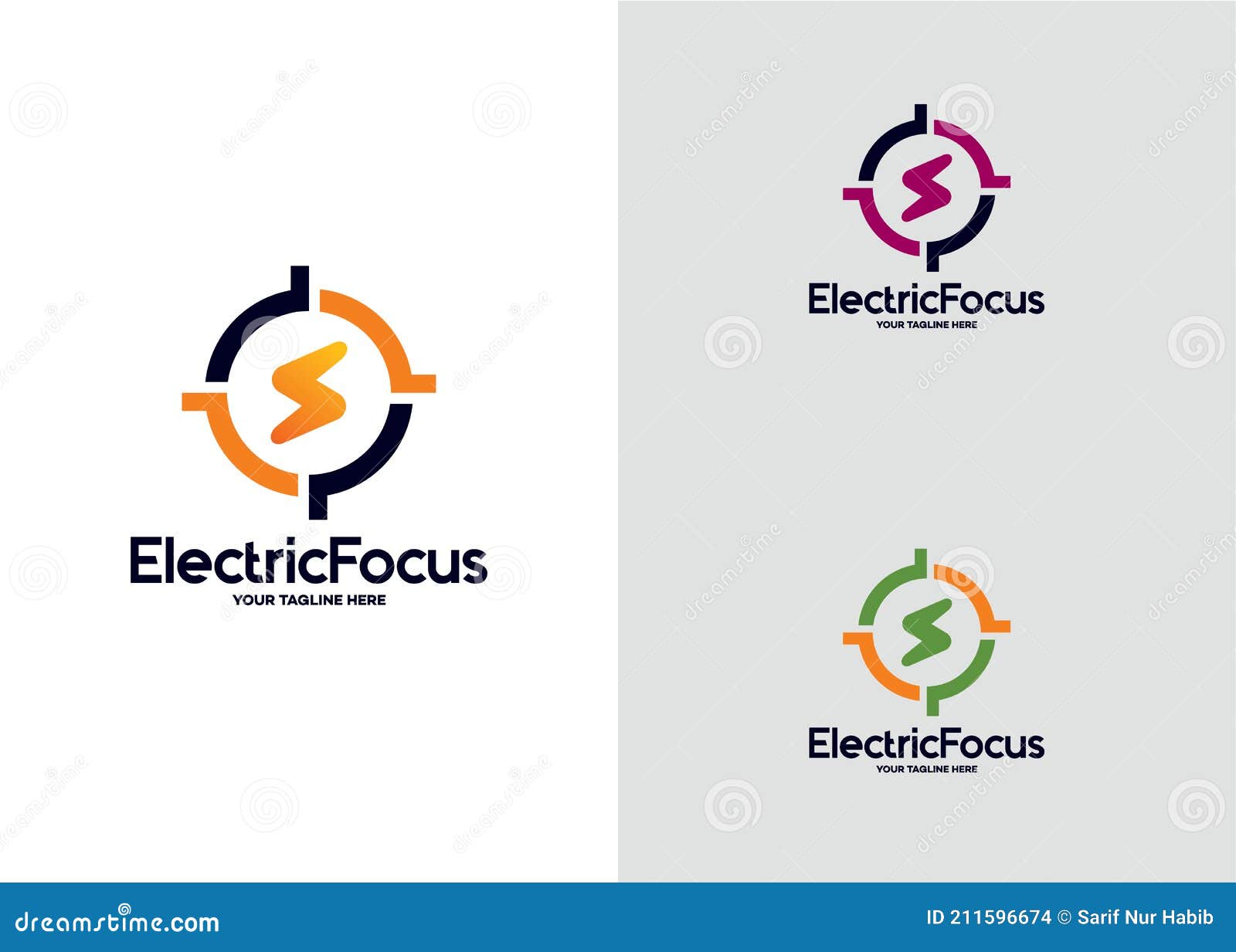 Eye Focus Logo Design In Blue Colour Royalty-Free Stock Photography ...
