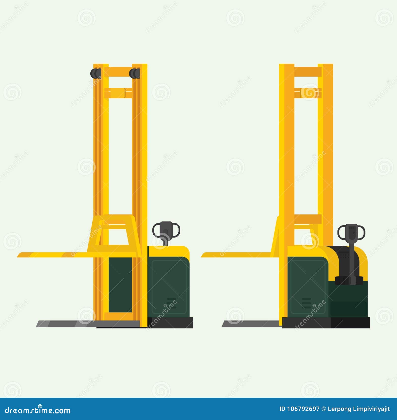 Fork Lifter Royalty-Free Stock Photography | CartoonDealer.com #54220481