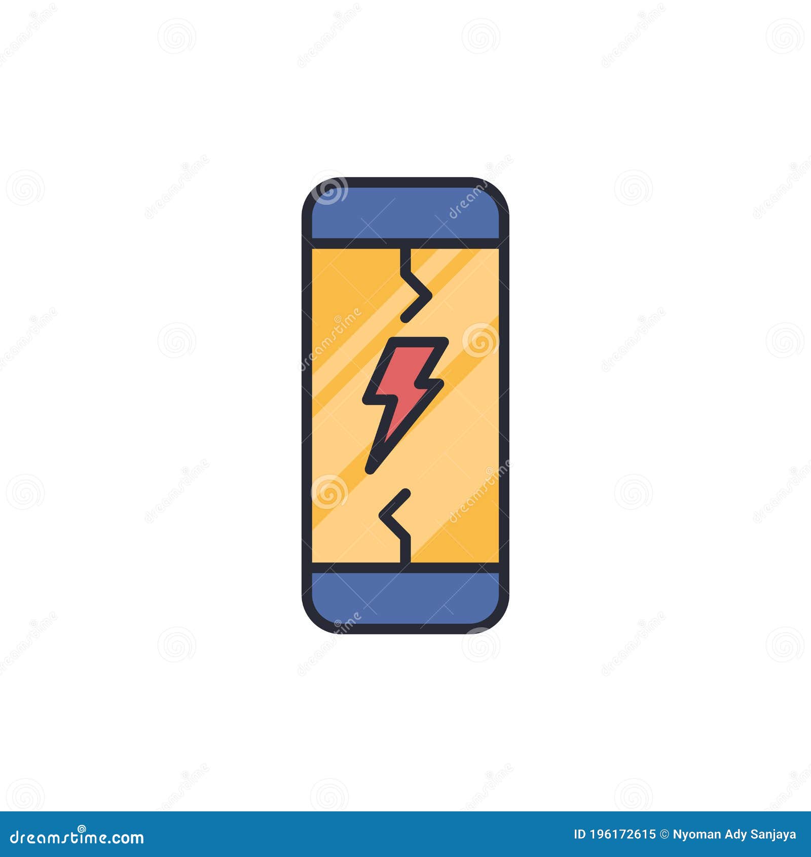 Electric Fuse Vector Icon Symbol Electronic Isolated on White ...