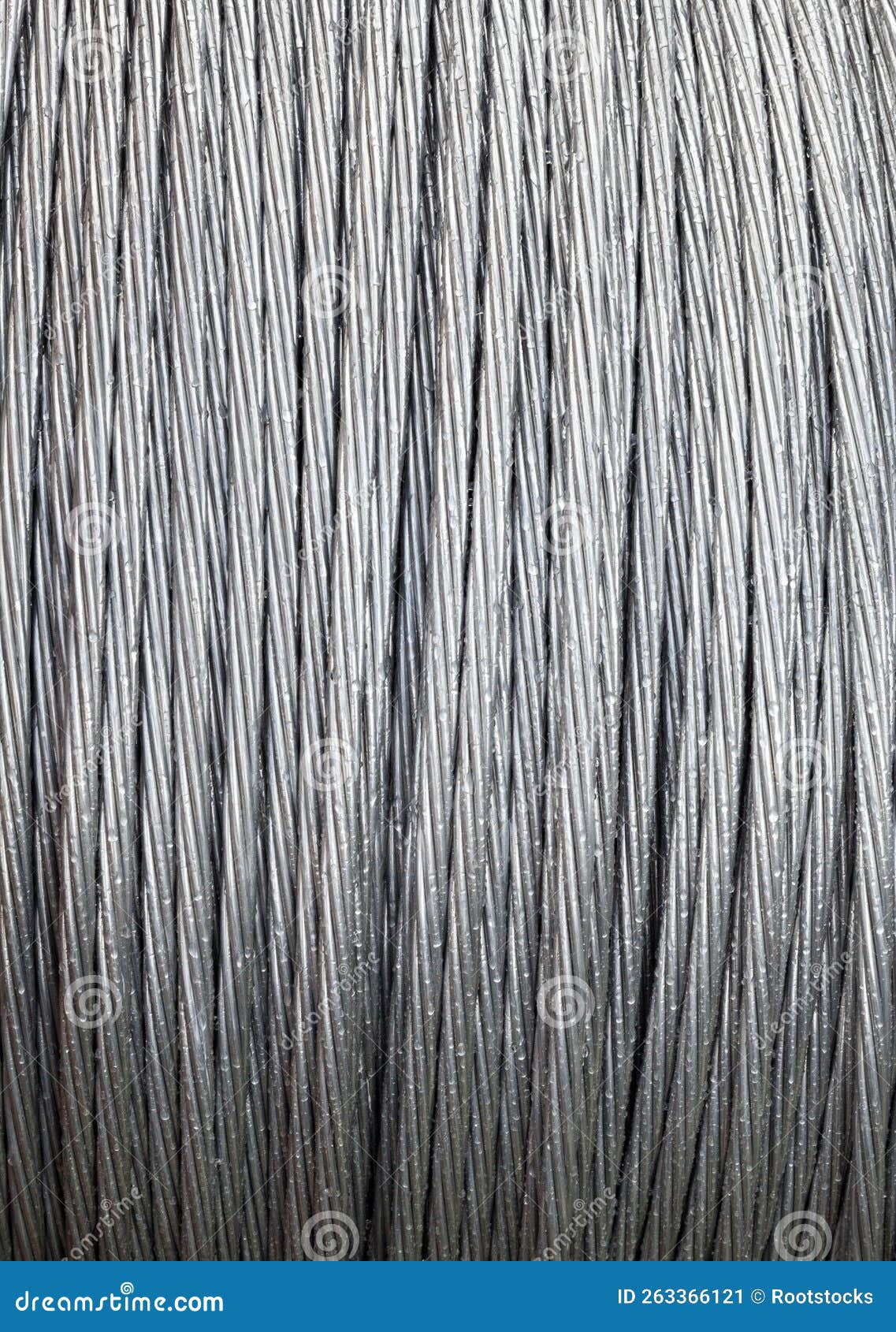 Electric Galvanized Steel Wire Stock Image - Image of hank, insulation ...