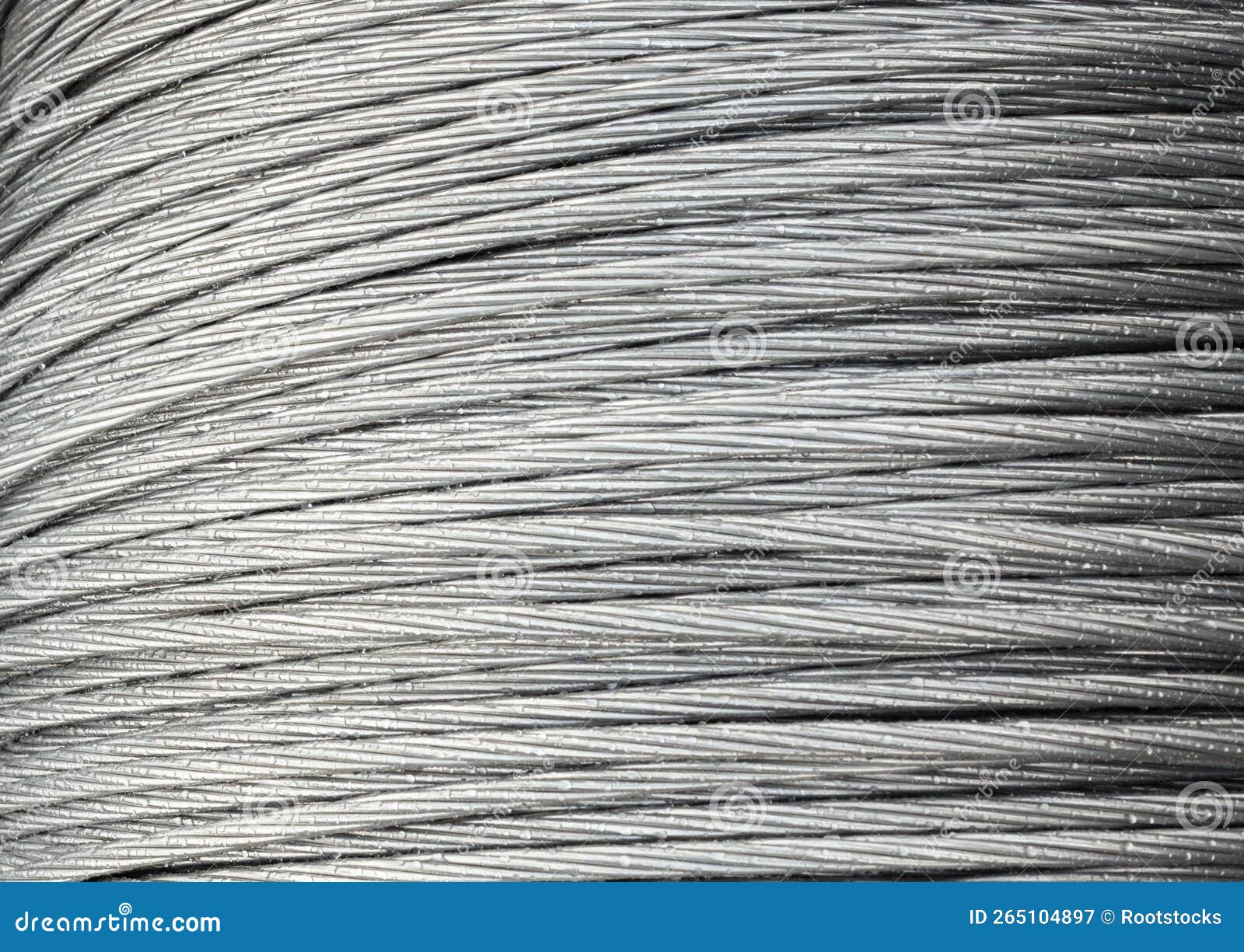 Electric Galvanized Steel Wire Stock Image - Image of insulation ...