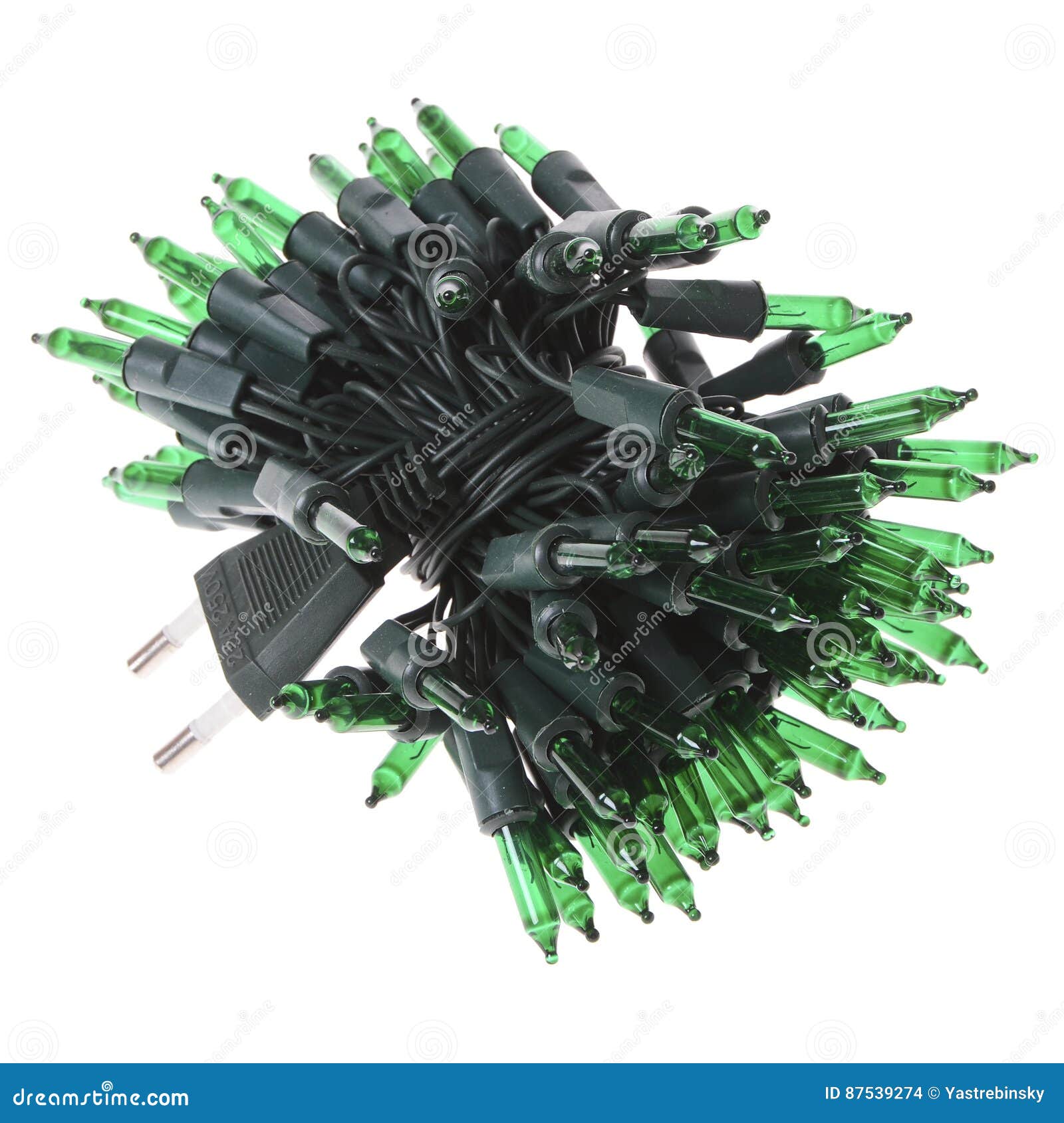 Electric garland isolated stock photo. Image of colorful - 87539274