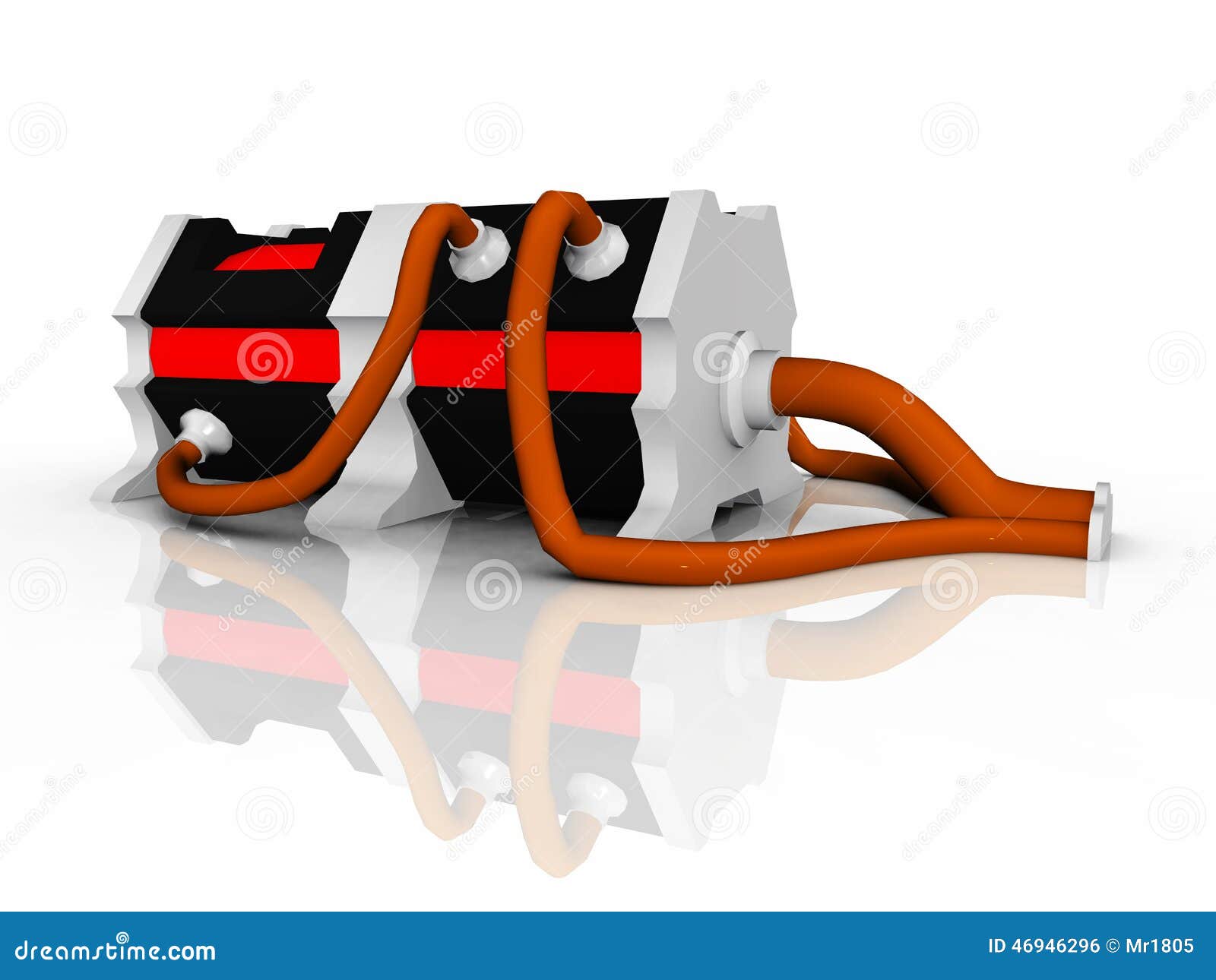 Electric Generator Alternator Cartoon Vector | CartoonDealer.com #312990109