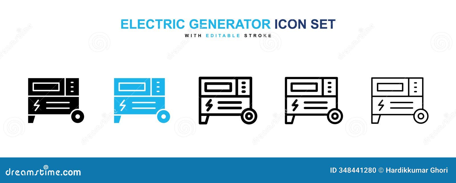 Generator Icon Alternating Current Source, Alternative Power Source Of ...