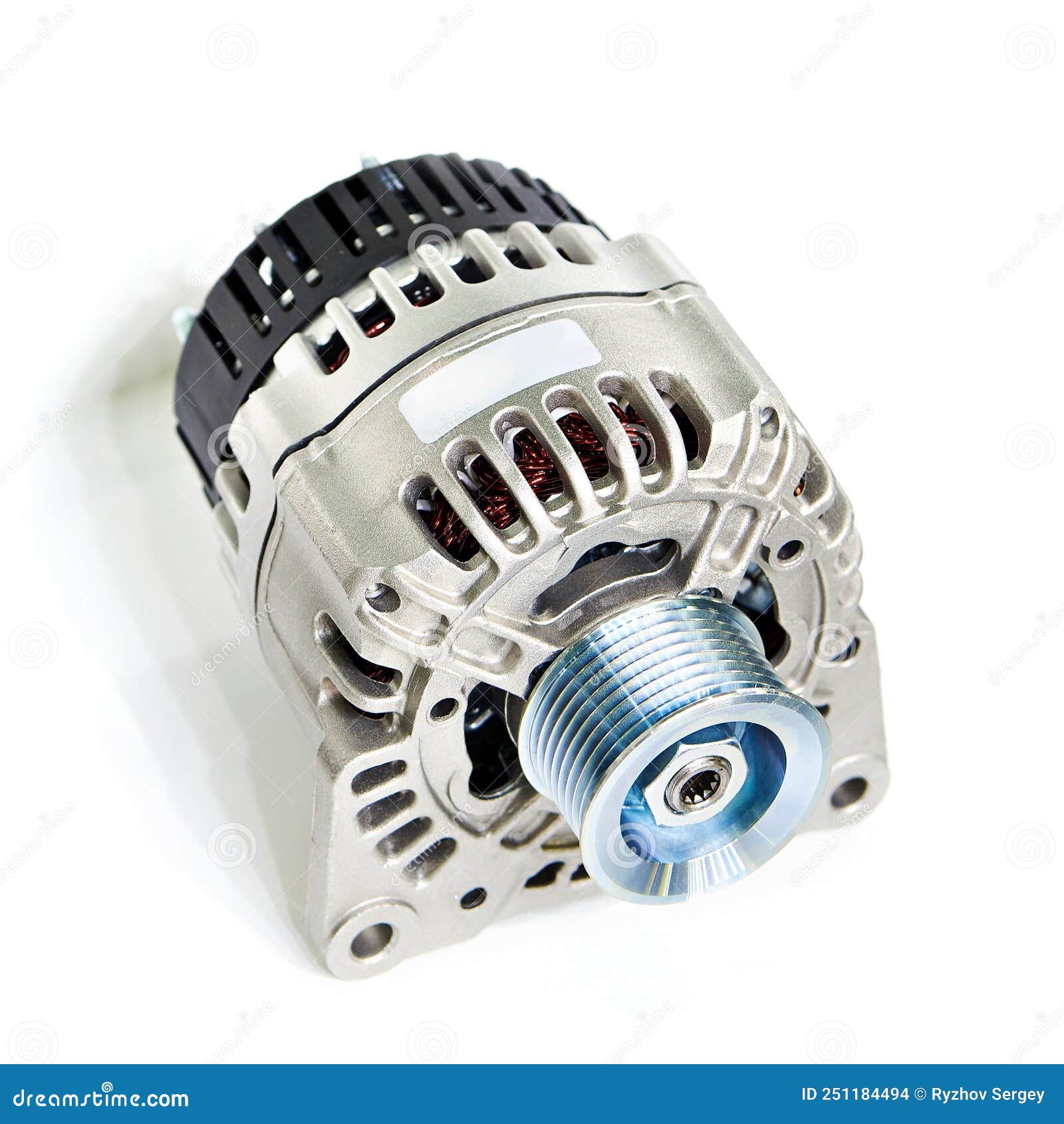 Electric Generator Isolated on White Stock Photo - Image of vehicle ...