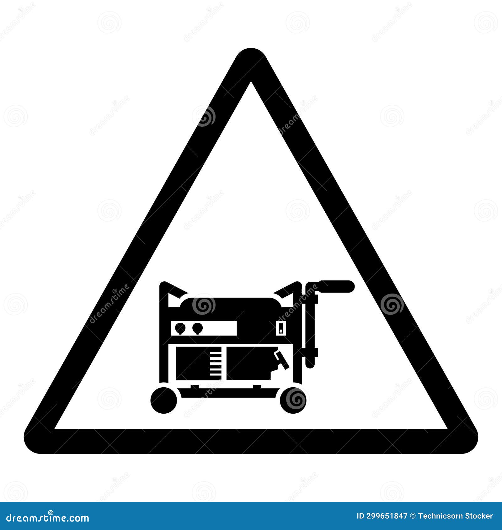 Electric Generator Symbol Sign,Vector Illustration, Isolate on White ...