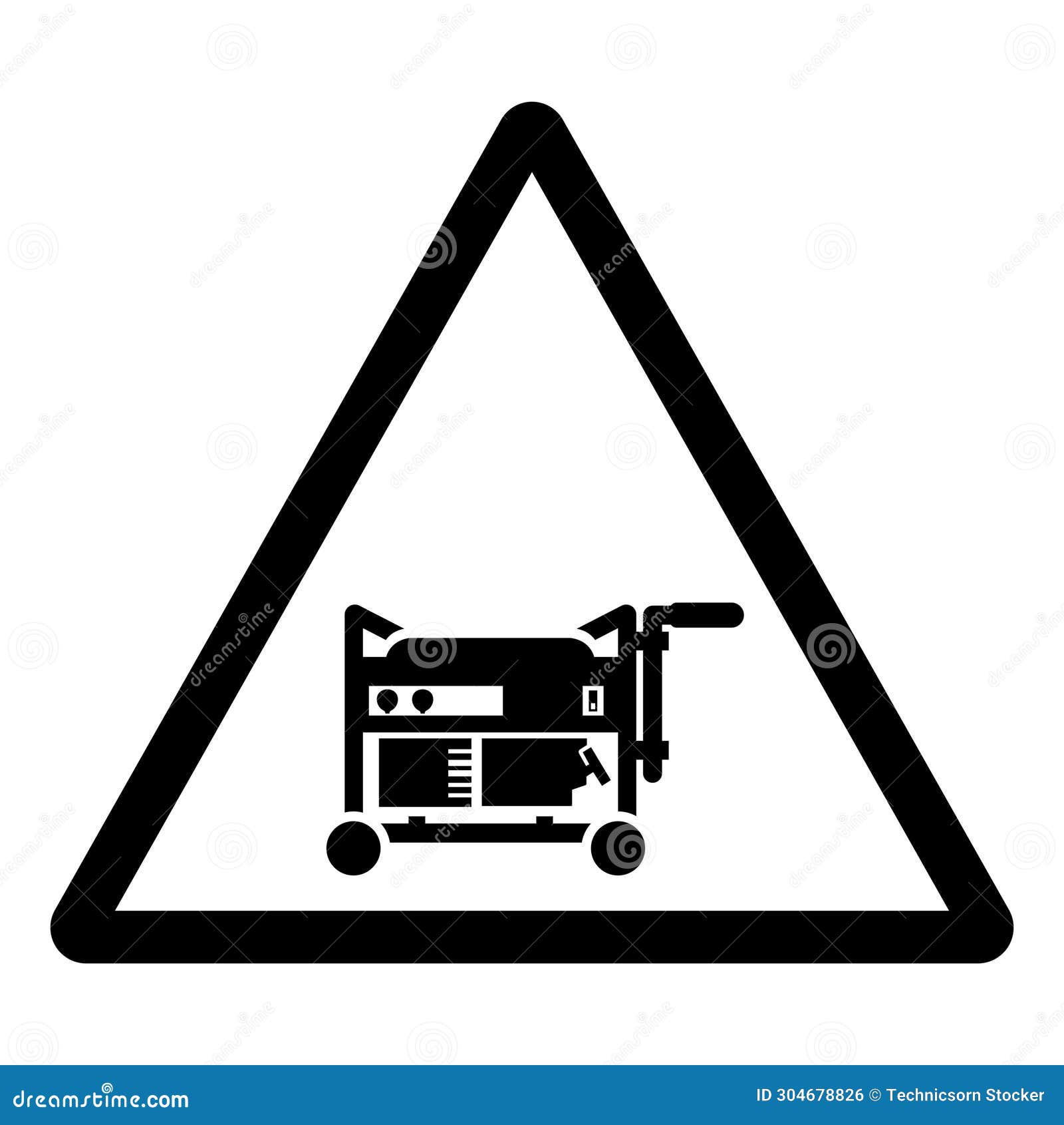 Electric Generator Symbol Sign,Vector Illustration, Isolate on White ...